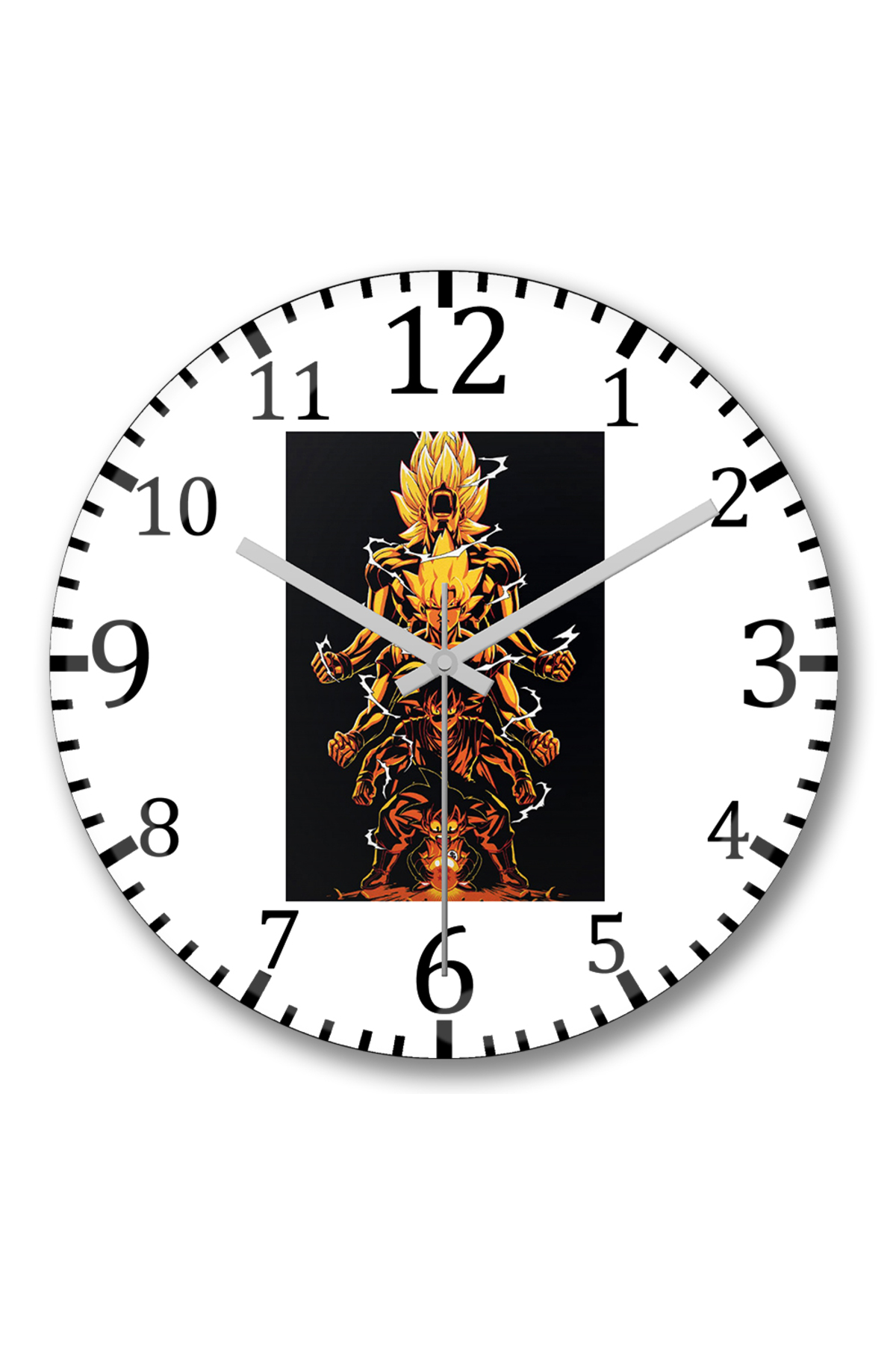BASKI DÜNYASI A Melhor Estampa Do Goku Wall Clock Curved Real Glass ...