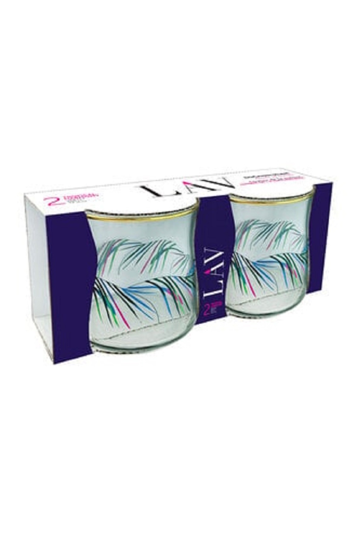 LAV Vera Tropik Desen Meşrubat Bardağı 360 Cc 2'li - Fiyatı, Yorumları