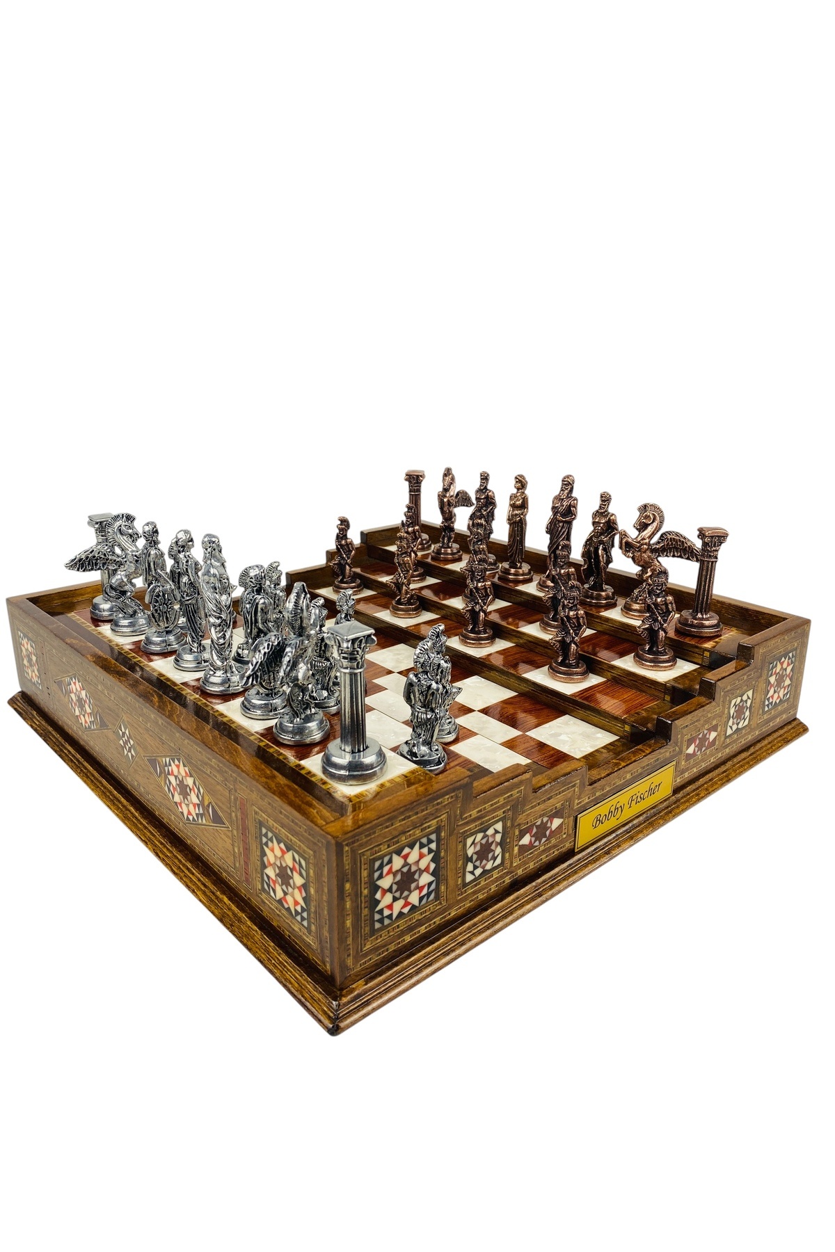 Tugra Gift Shop Greek Mythology Chess Set- Arena Model Chess Set- Stage ...
