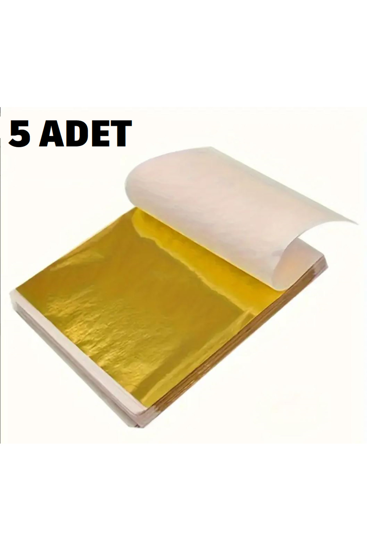 MAHLA Altın Yaprak Varak 5 Adet 9x9cm - Mobilya Hobi Epoksi Reçine ...