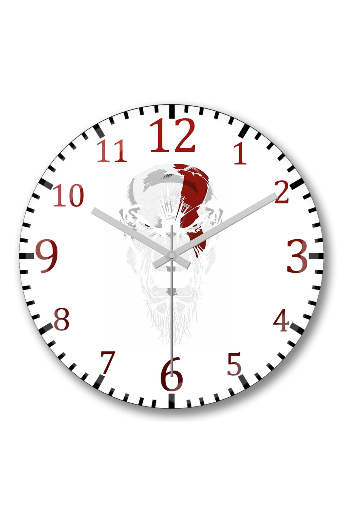 BASKI DÜNYASI God of War Kratos Wall Clock Curved Real Glass- Trendyol