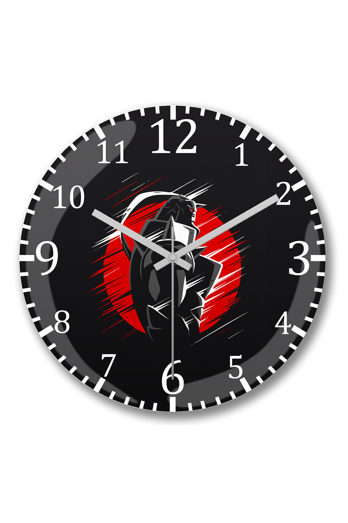 BASKI DÜNYASI Camiseta Anime Rising Metal Wall Clock Curved Real Glass ...