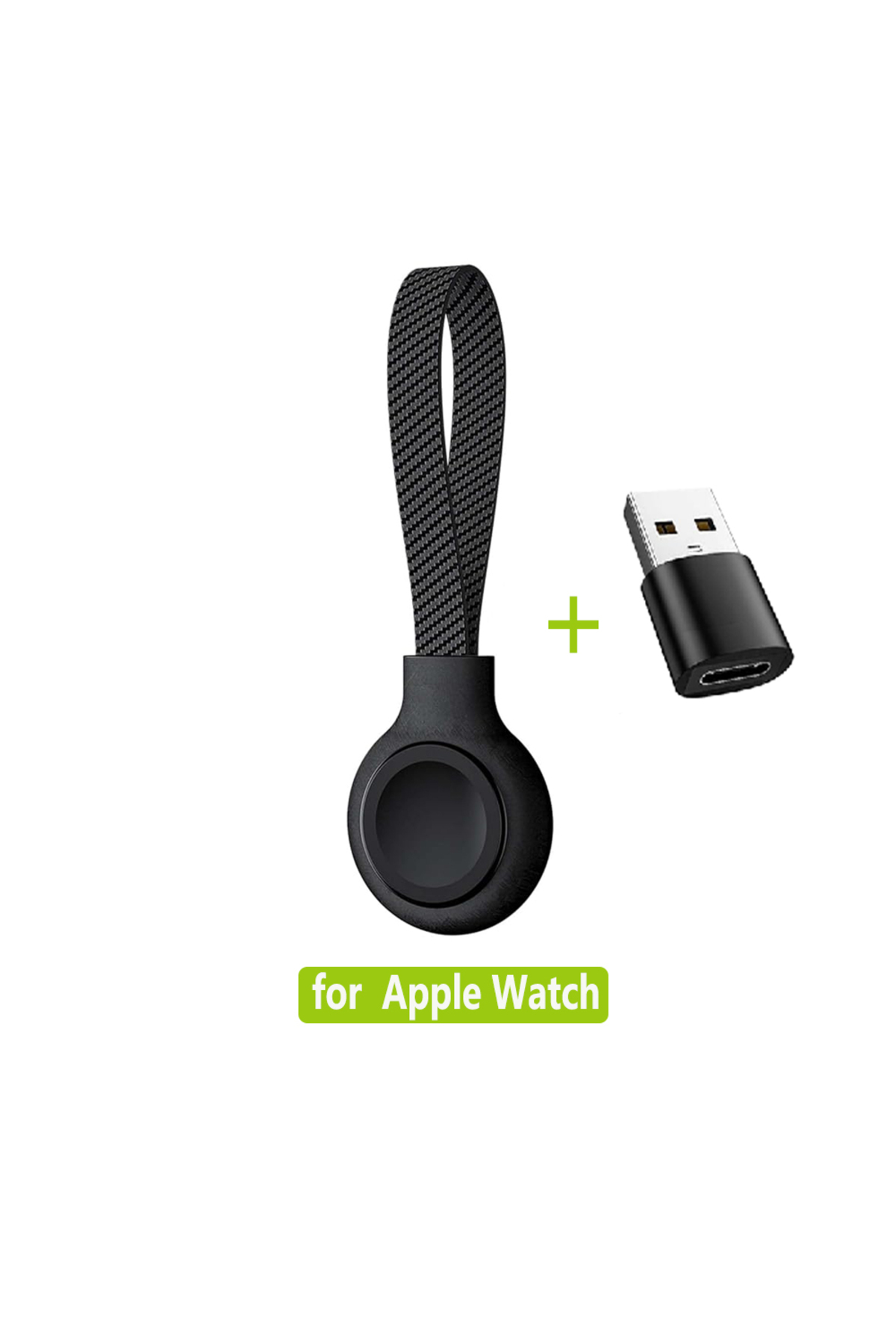 Choice محول شاحن ساعة Bonola المغناطيسي USB C باللون الأسود لساعة Watch ...