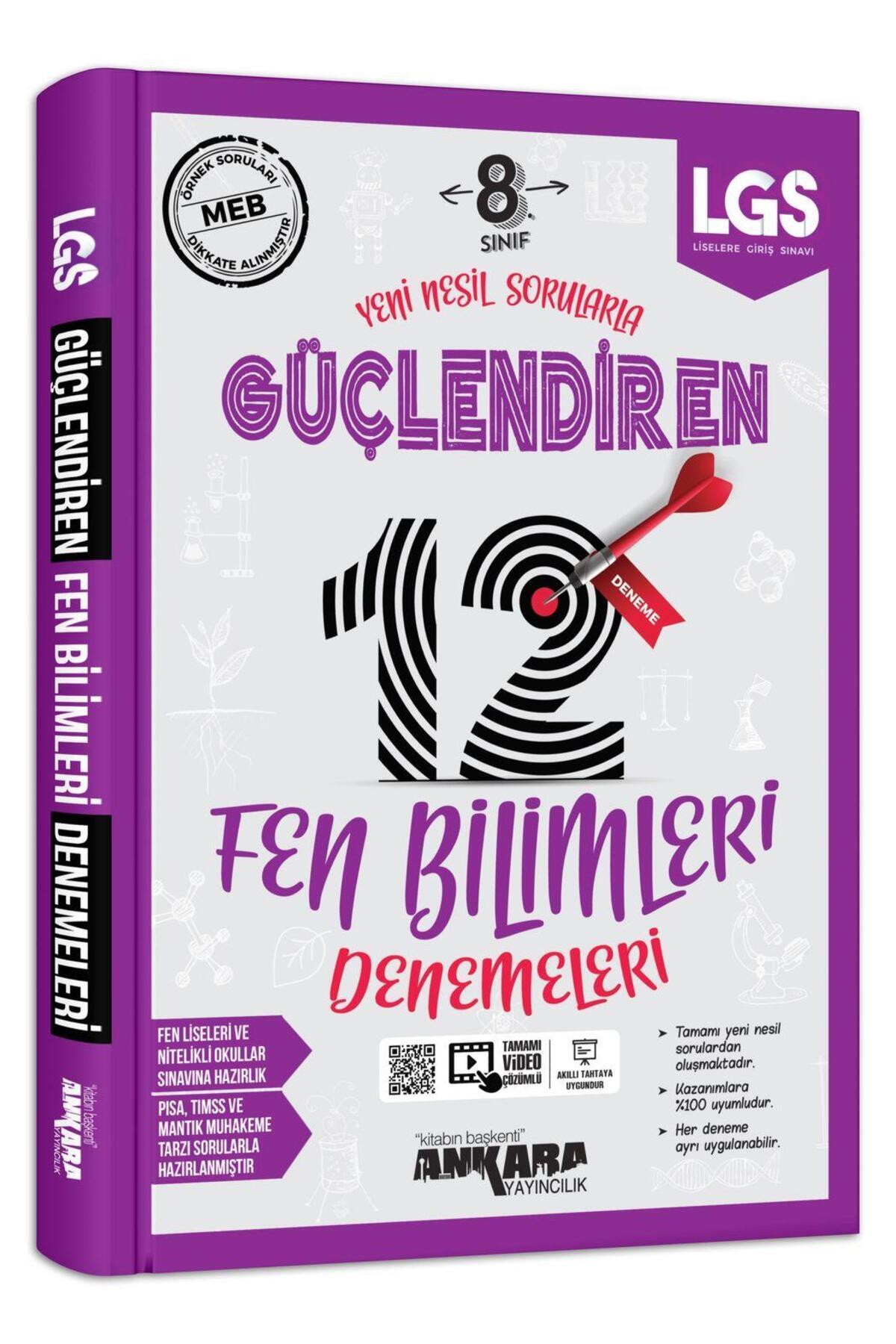 Ankara Yayıncılık 8. Sınıf Lgs Fen Bilimleri Güçlendiren 12 Deneme ...