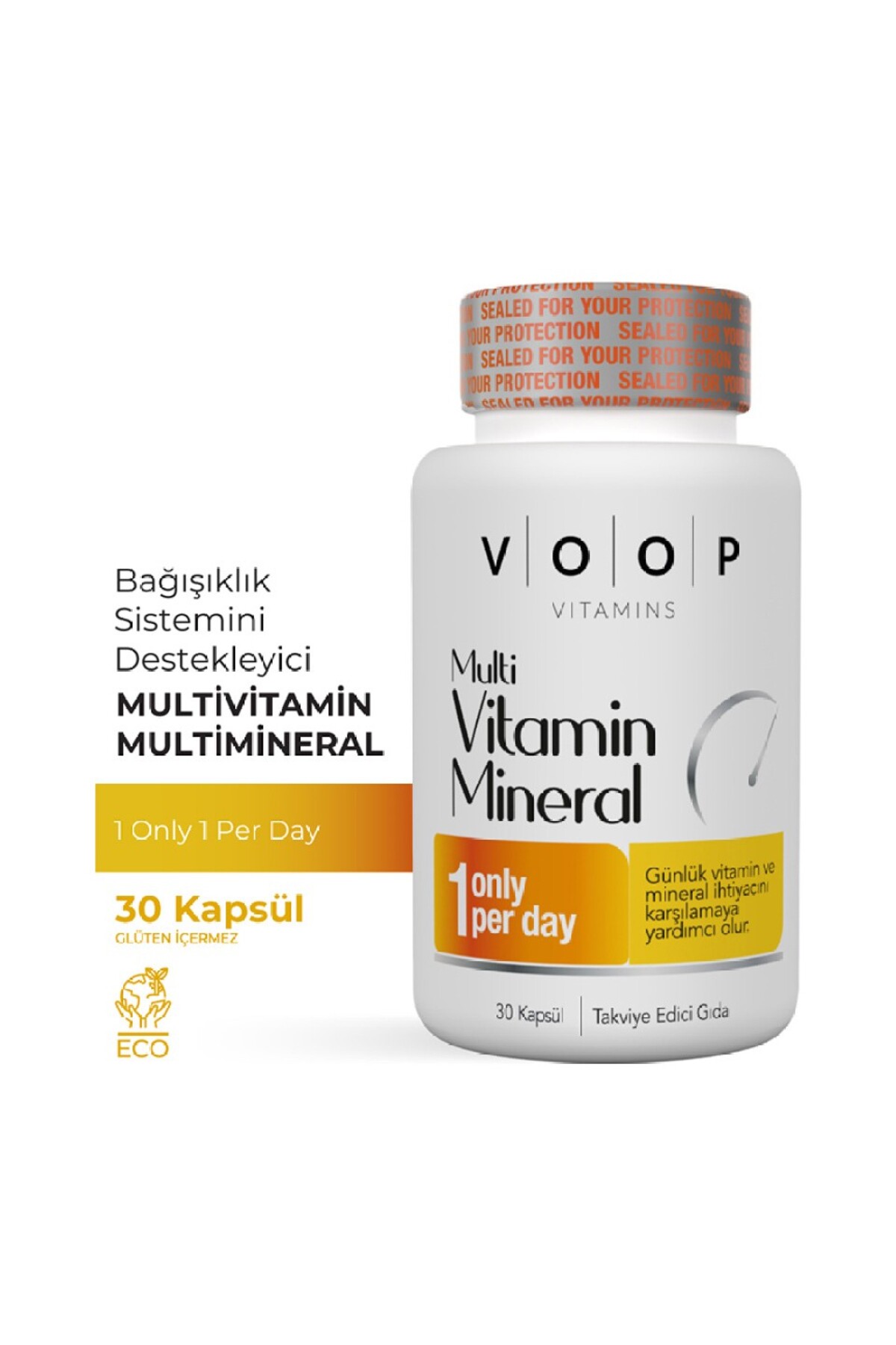 VOOP Multivitamin & Mineral 30 Kapsül / 11 Vitamin, 9 Mineral - Fiyatı ...