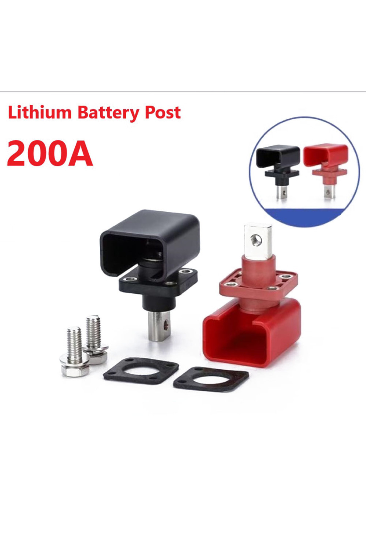 Choice 2PCS 200A All-Copper Lithium Battery Energy Storage Terminal ...