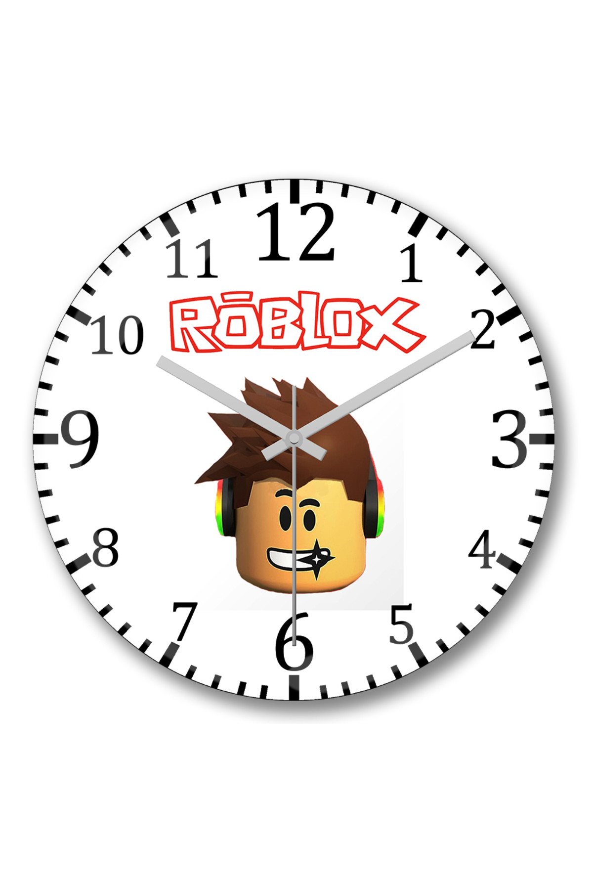 BASKI DÜNYASI Roblox Wall Clock Curved Real Glass- Trendyol