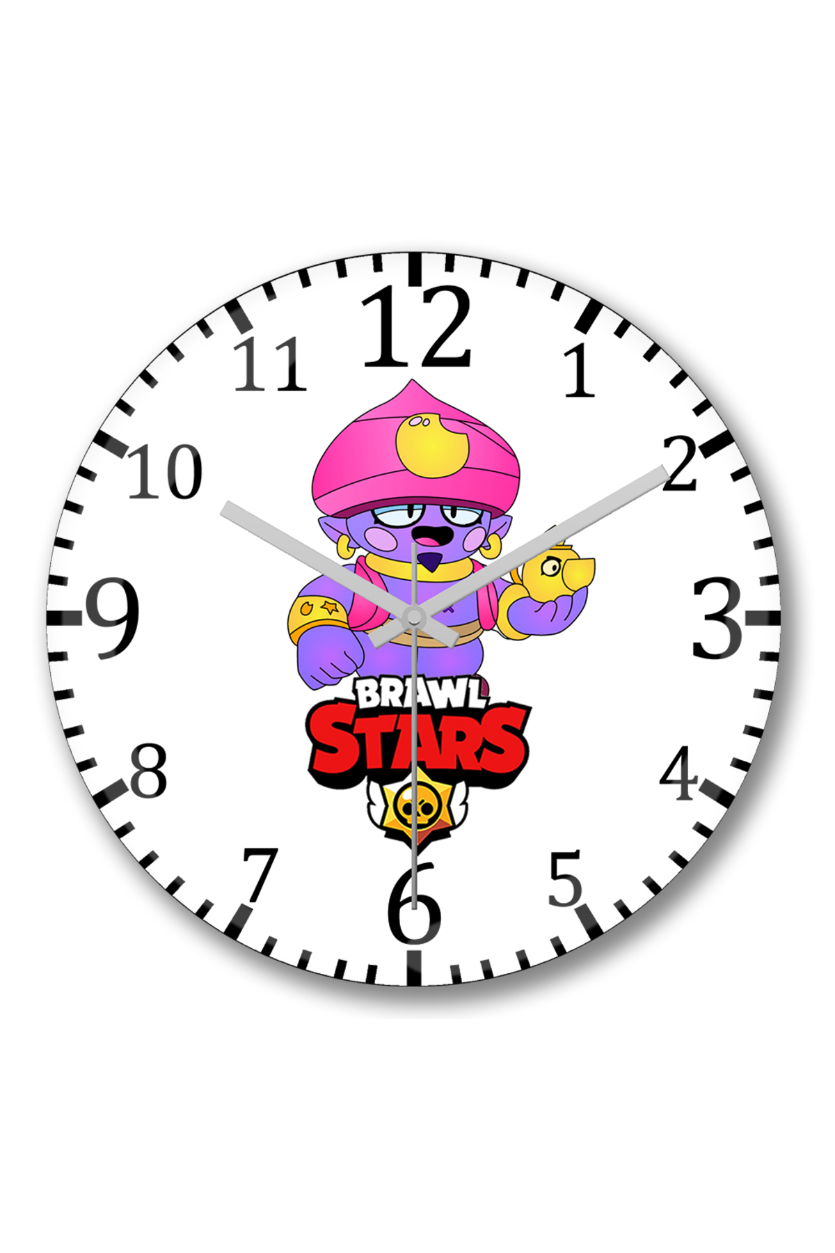 BASKI DÜNYASI Brawl Stars Gene Wall Clock Curved Real Glass- Trendyol
