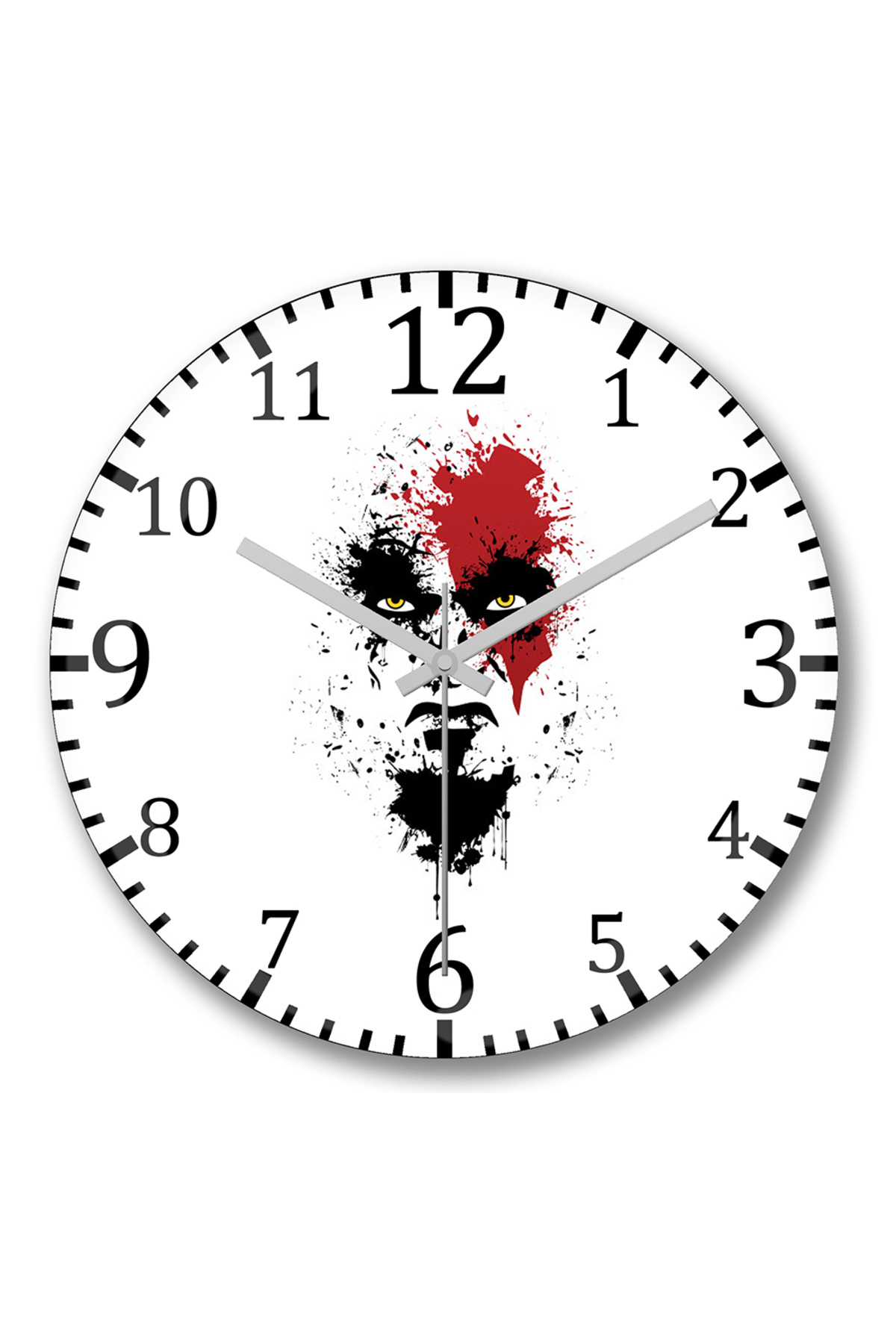 BASKI DÜNYASI Ρολόι τοίχου God of War Kratos3 με κυρτό γυαλί από ...