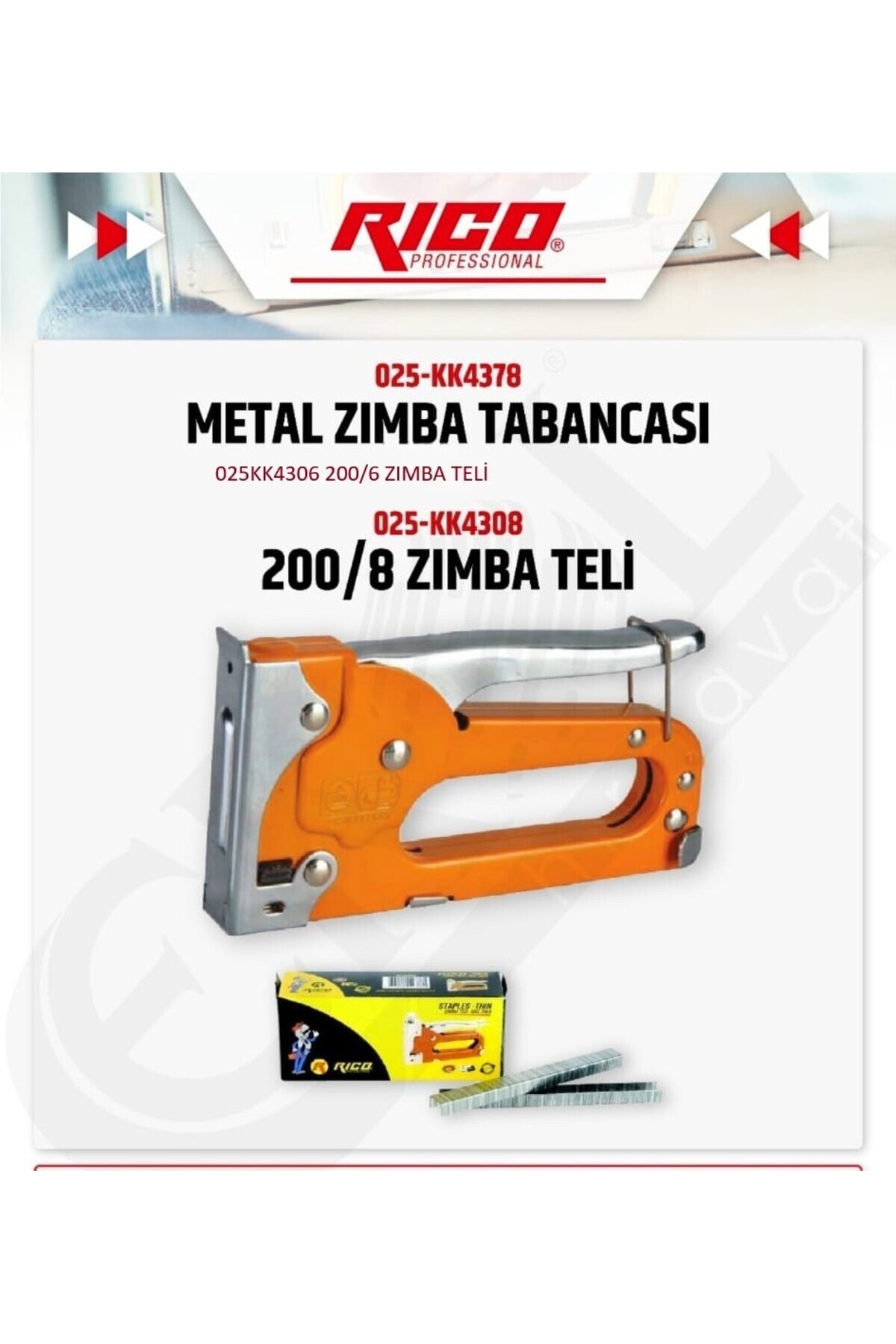 Rico RİCO Metal Zımba Tabancası 2 Paket Zımba Teli - Fiyatı, Yorumları