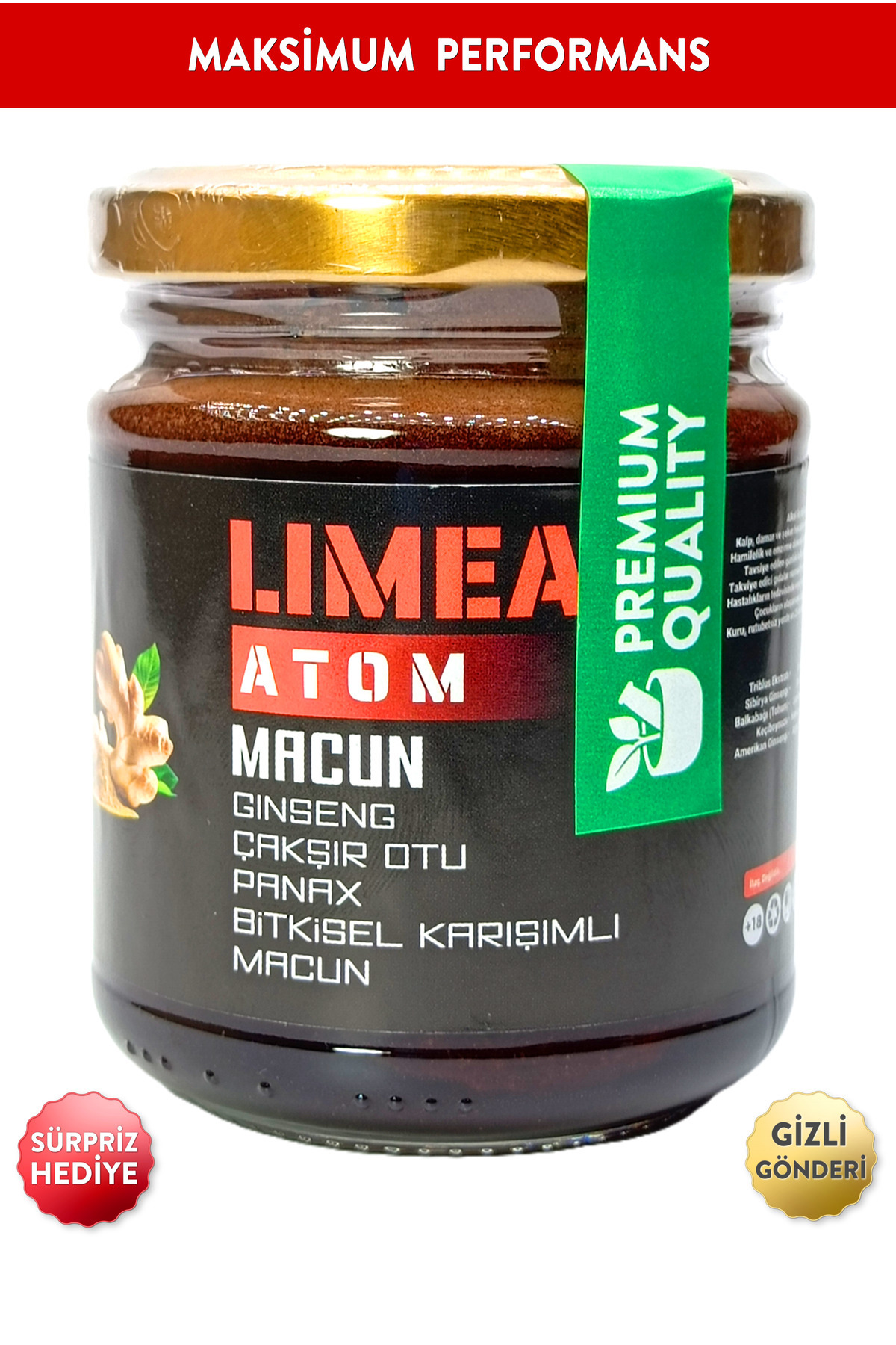 BayCazip Kuvvet Ginseng Macunu Atom Mesir Bitkisel Macun Limea 240 ...