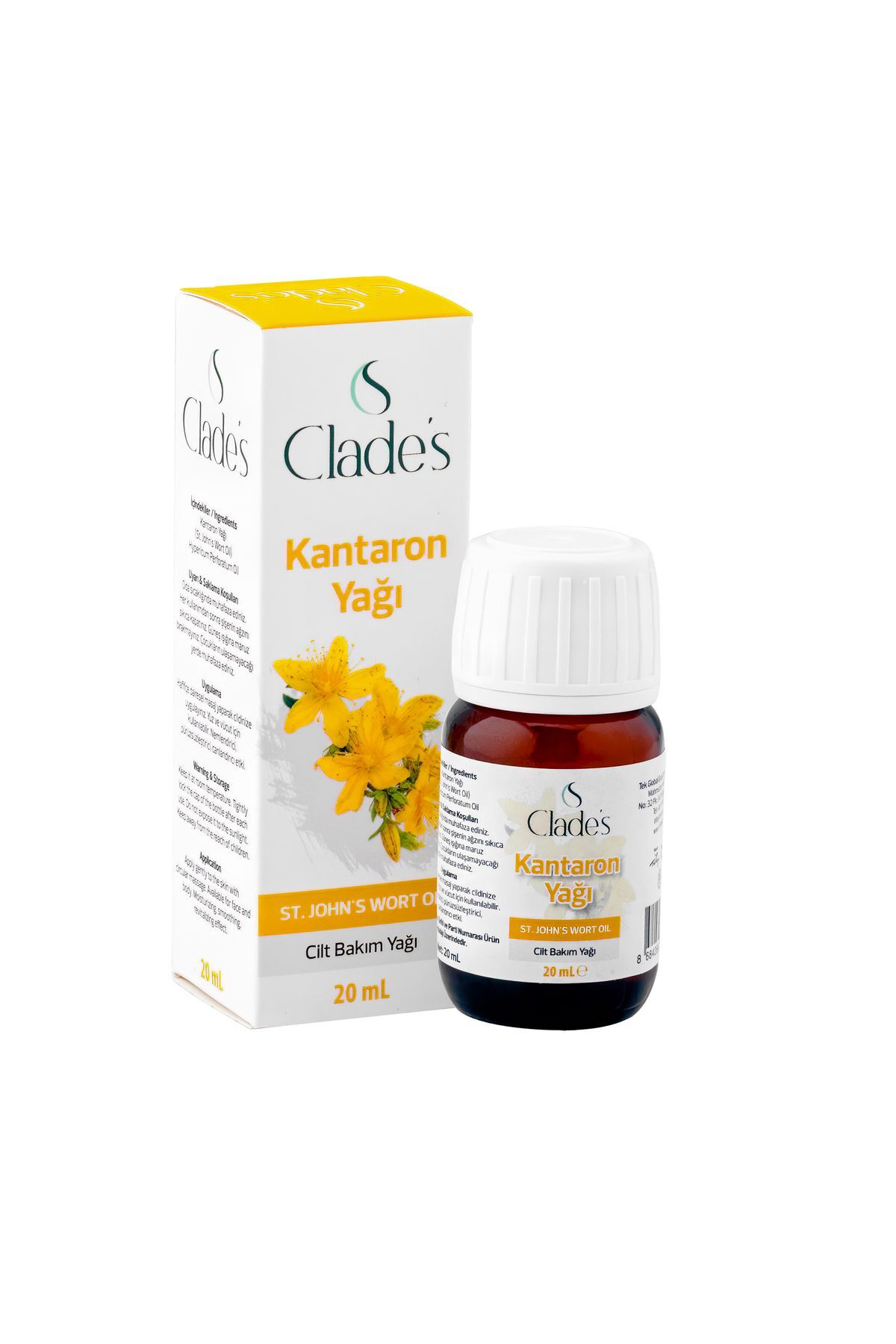 Clade's Kantaron Yağı 20 Ml - Cilt Bakım Yağı Centaury Oil - Fiyatı ...