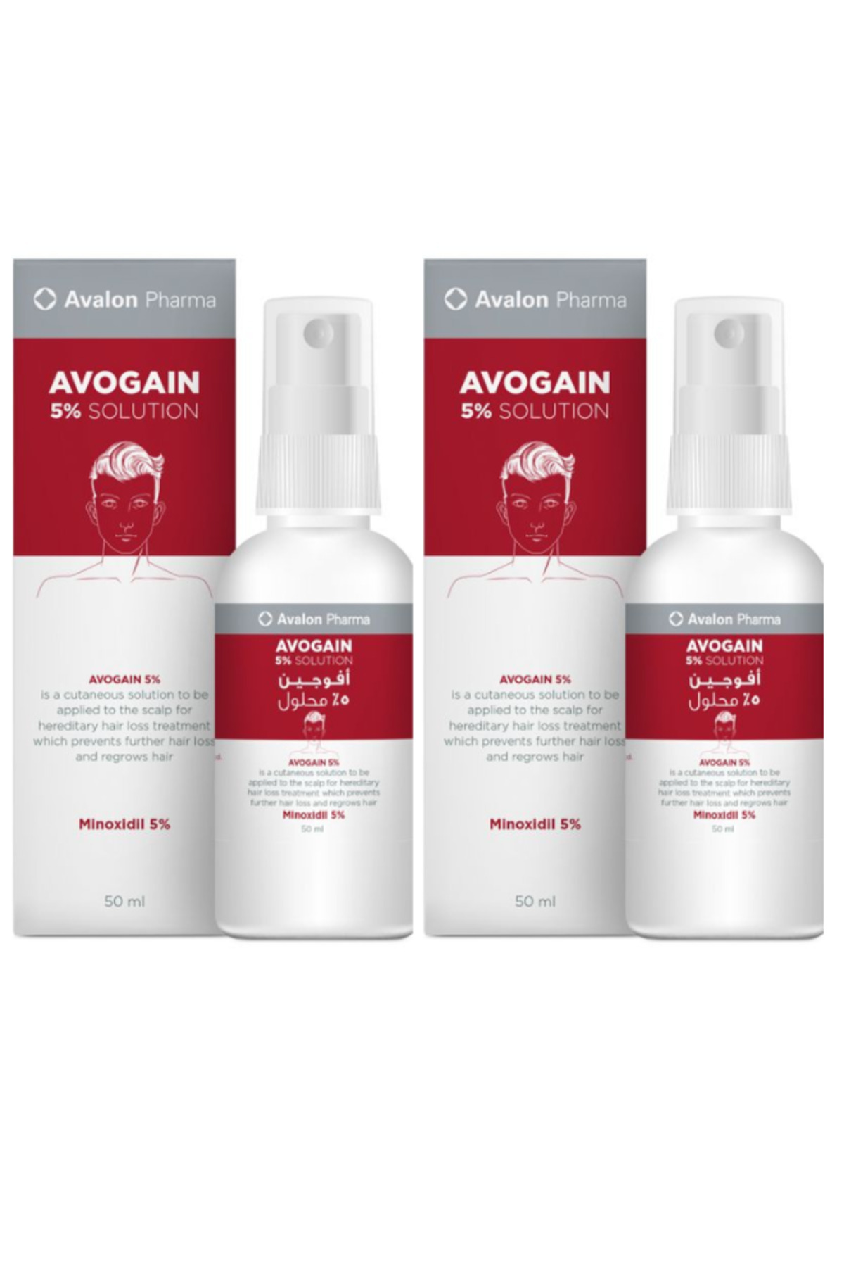 AVALON PHARMA Avalon Pharma Avogen 5% Hair Growth Stimulating Spray for Hair Loss Prevention ...