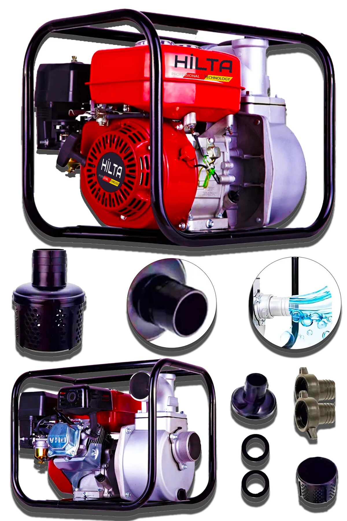 Hilta Power Alman H-Tech Motor 15 HP 9900 Yüksek Basınç Bakır Sargılı 3 ...