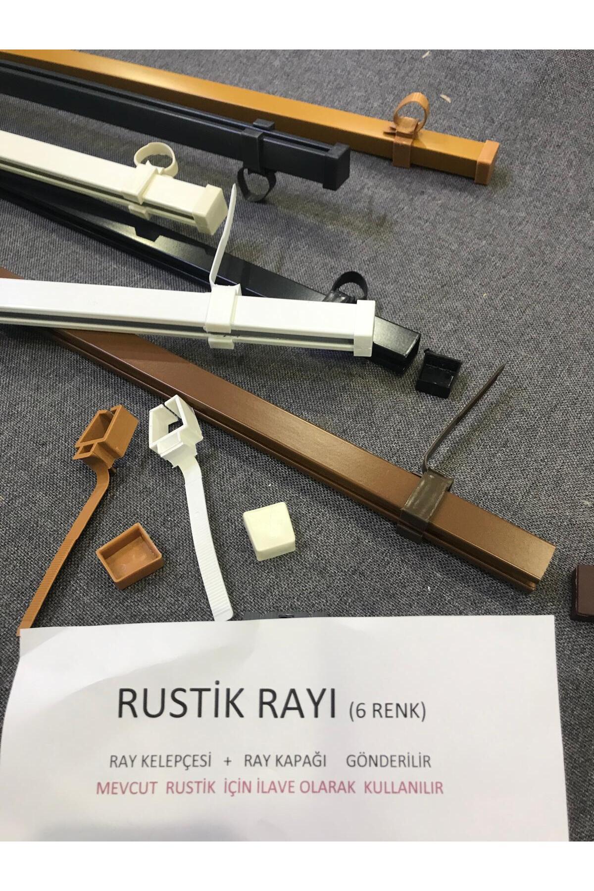 özdeğer home 305cm Rustik Rayı Alüminyum Perde Kornişi Perde Askısı ...