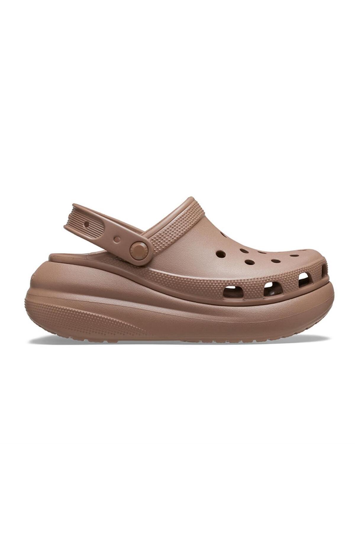 Crocs Classic Crush Clog Unisex Sandalet 207521-2q9 Kahverengi - Fiyatı ...