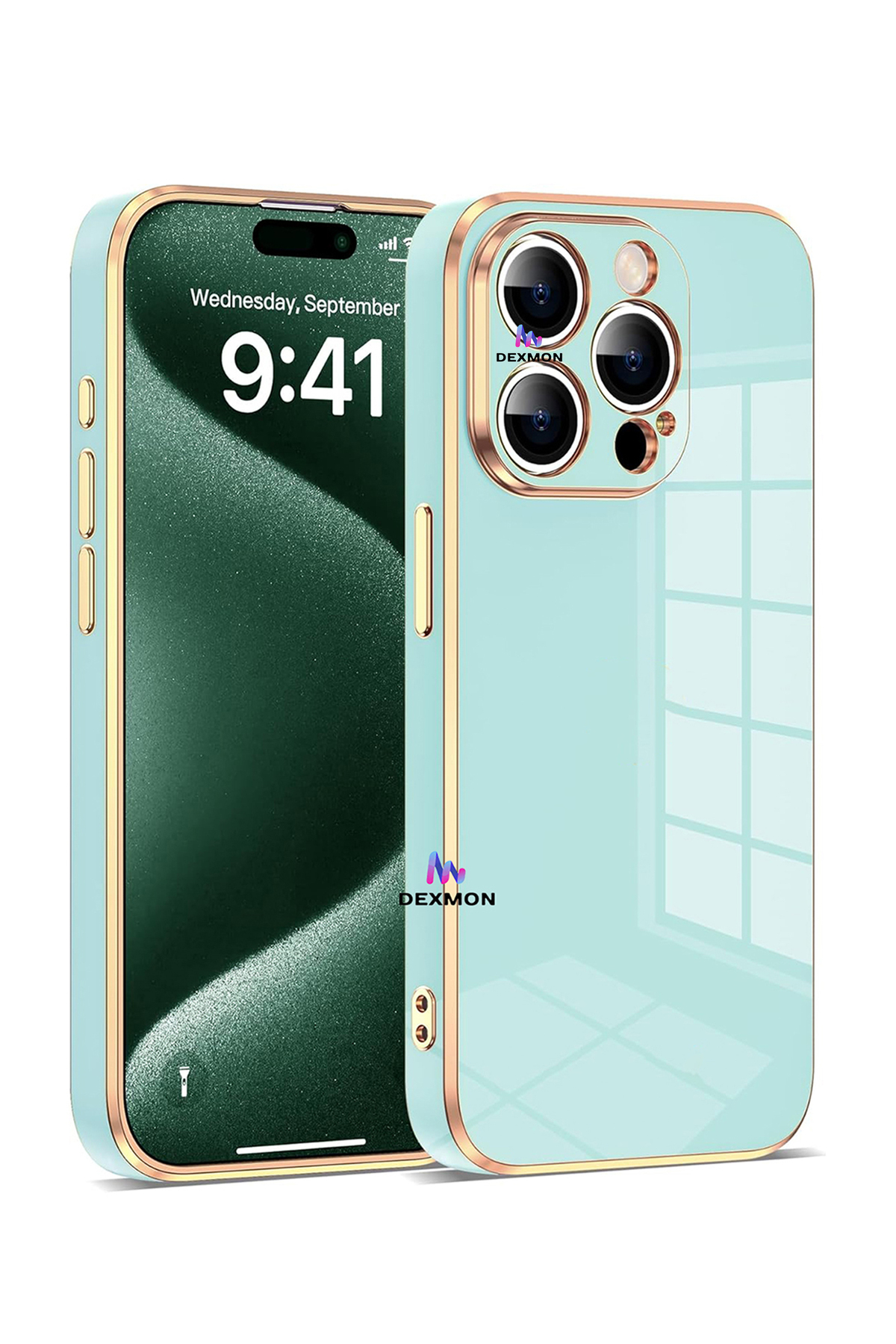 Dexmon iPhone 16 Pro Max Uyumlu Kılıf Parlak Renkli Dore Tasarım Kamera ...
