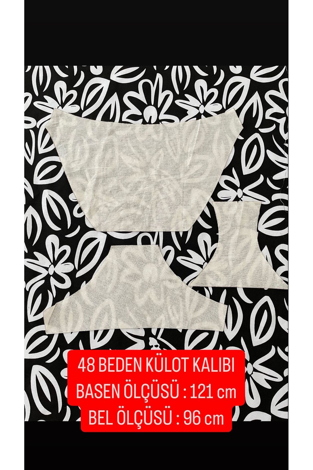 GBA 48 Beden Külot Kalıbı Ana Beden Kalıpları İç Çamaşır Kalıbı Dikiş ...