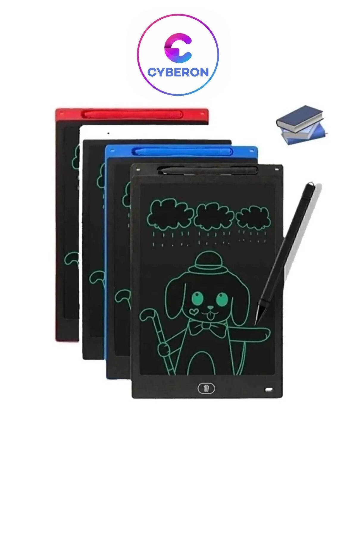 CYBERON Tablet Lcd 8.5 Inç Dijital Kalemli Çizim Yazı Grafik Not Yazma ...