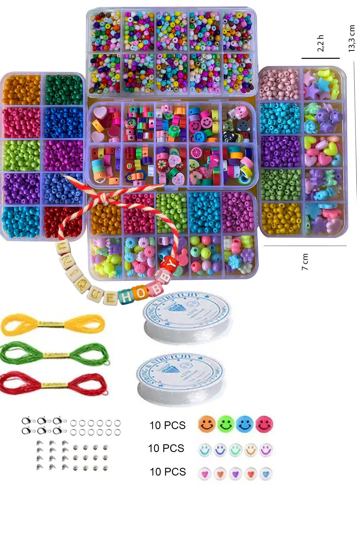 uniquehobby Boncuk Seti Takı Yapım Hobi Kutusu Kendin Yap Aksesuar ...
