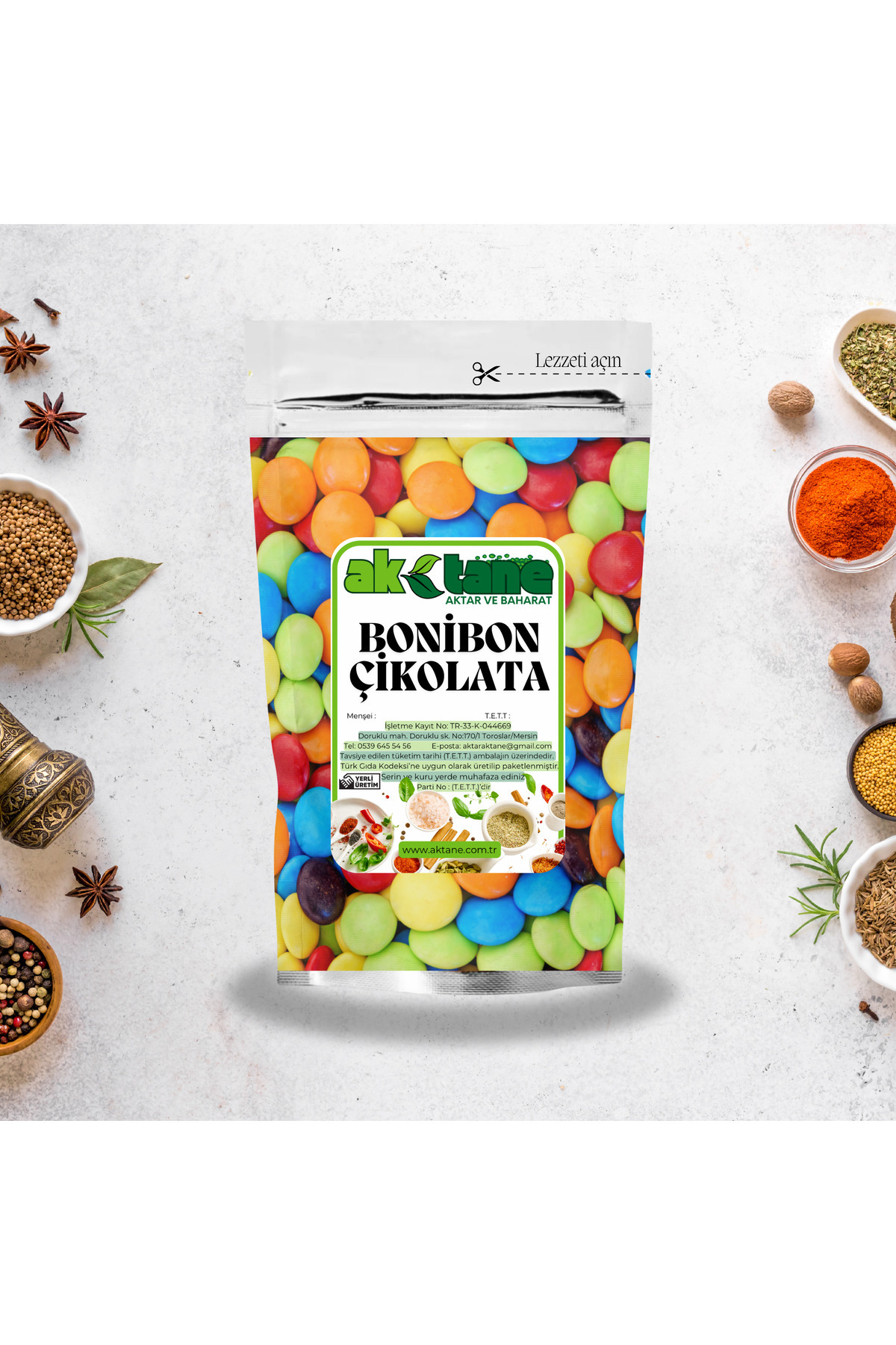 Aktane Bonibon Çikolata Draje 100gr (RENKLİ, LEZZETLİ, DOĞAL ÇİKOLATA ...