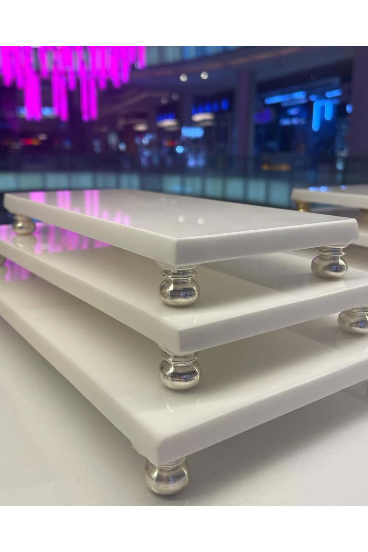 Pietro Di Marble 3 PARÇA BEYAZ MERMER AYAKLI STAND TAKIMI - Fiyatı ...