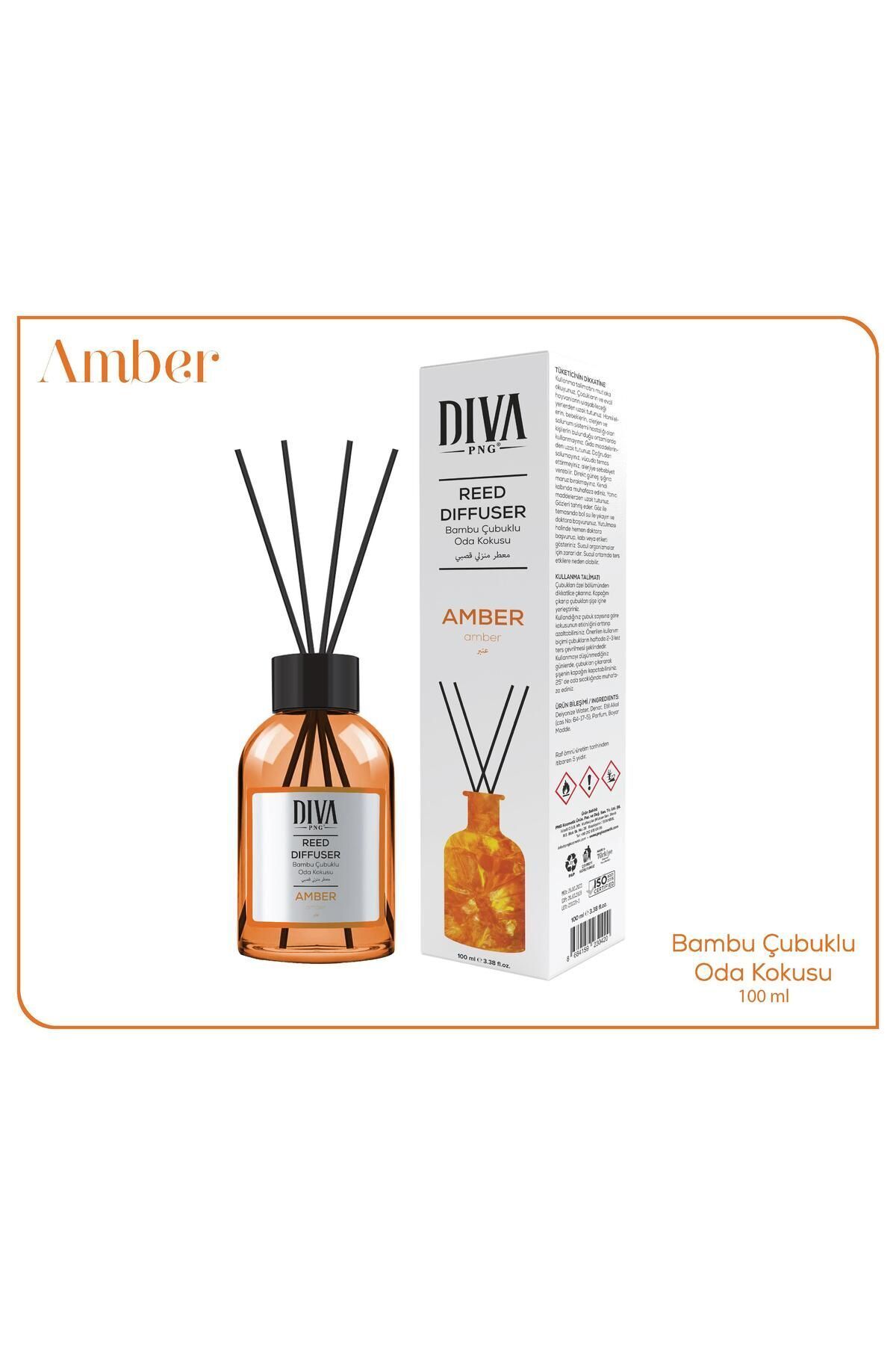 PNG DIVA Oda Kokusu 100 Ml. Amber - Fiyatı, Yorumları