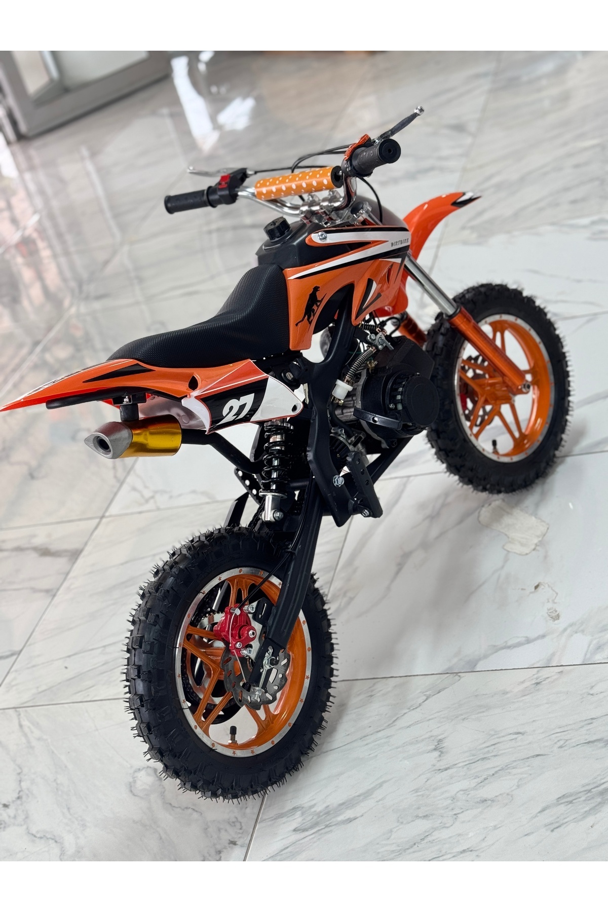 ARAS Mazakin 49 Cc Benzinli Cros Çocuk Motoru Mekanik Disk Fren 5-13 ...