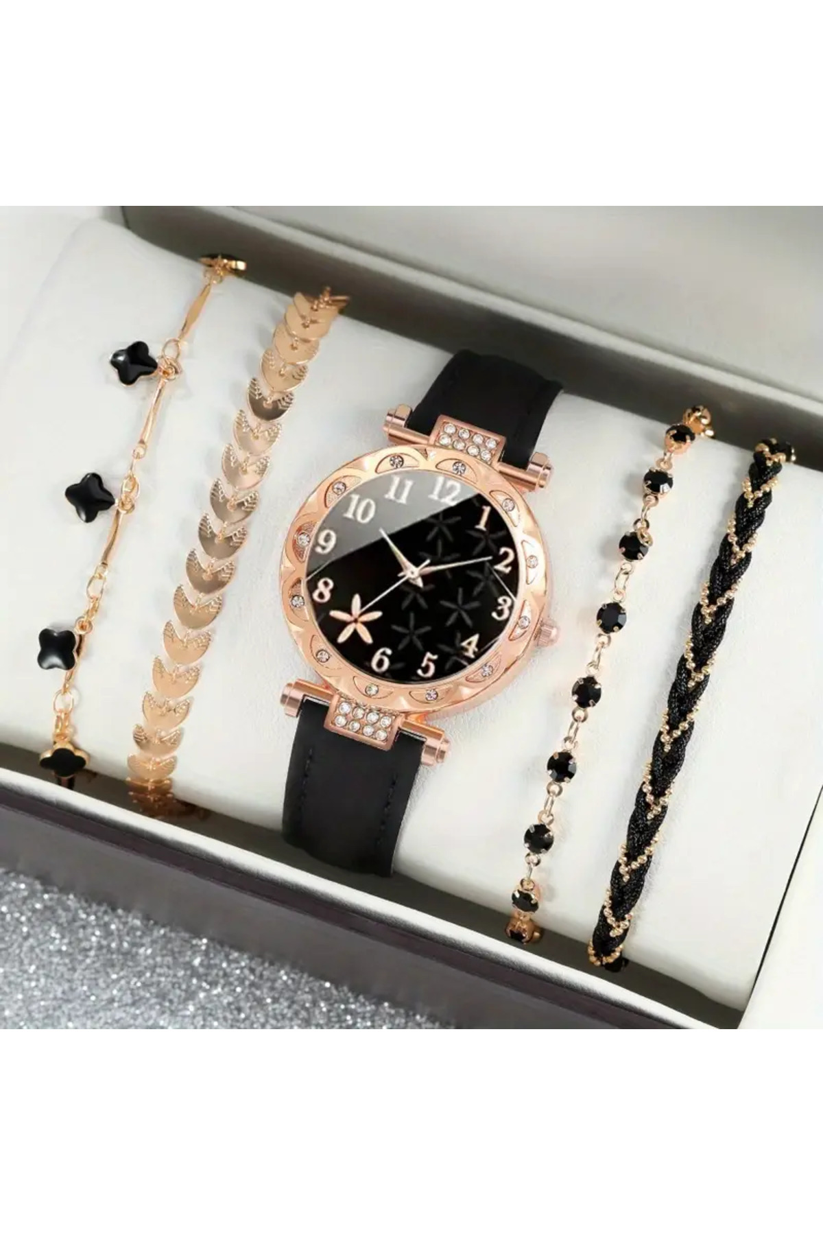 Geneva 5'li Moda Kadın Kuvars Saat Seti - Şık ve Pratik - Fiyatı, Yorumları