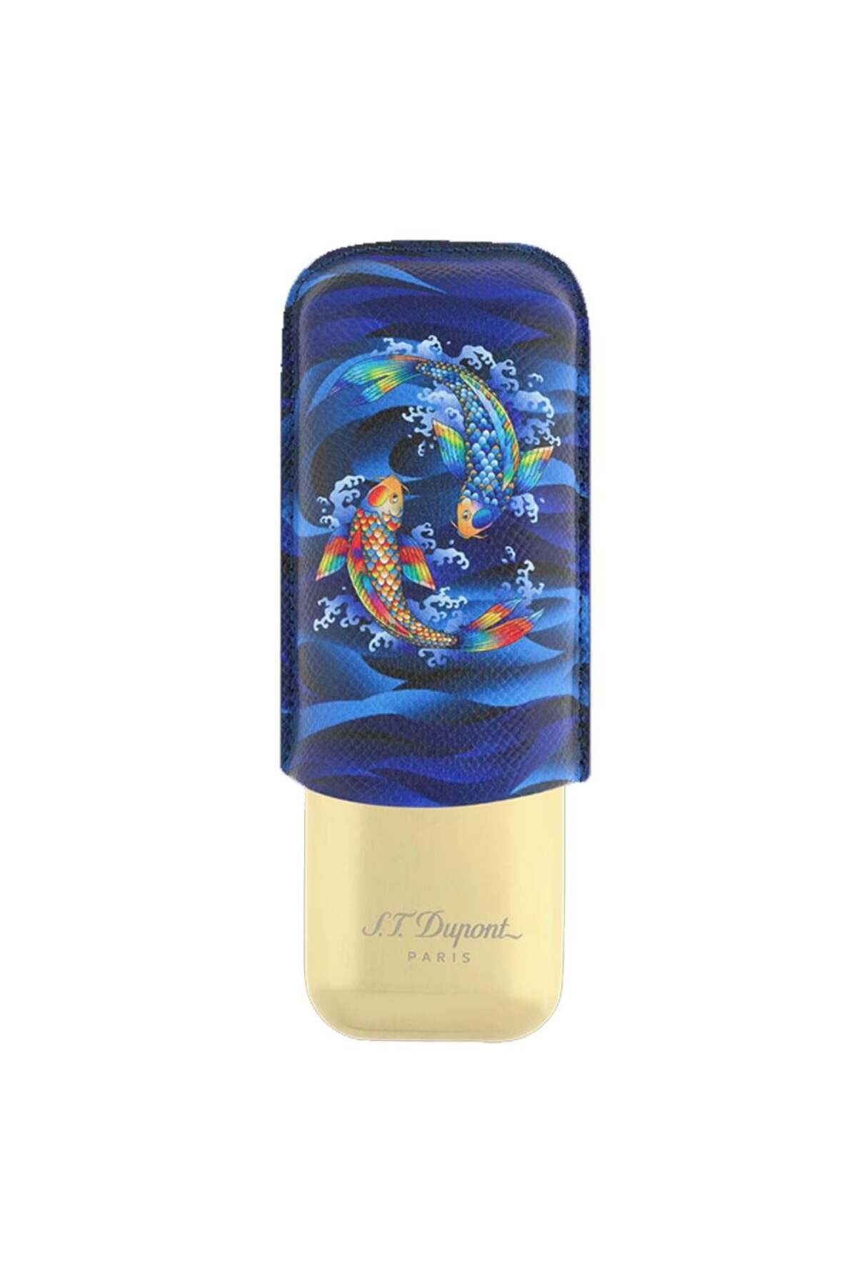 S.T. Dupont Koi Fish Golden Blue İkili Puro Kılıfı 183497 - Fiyatı ...