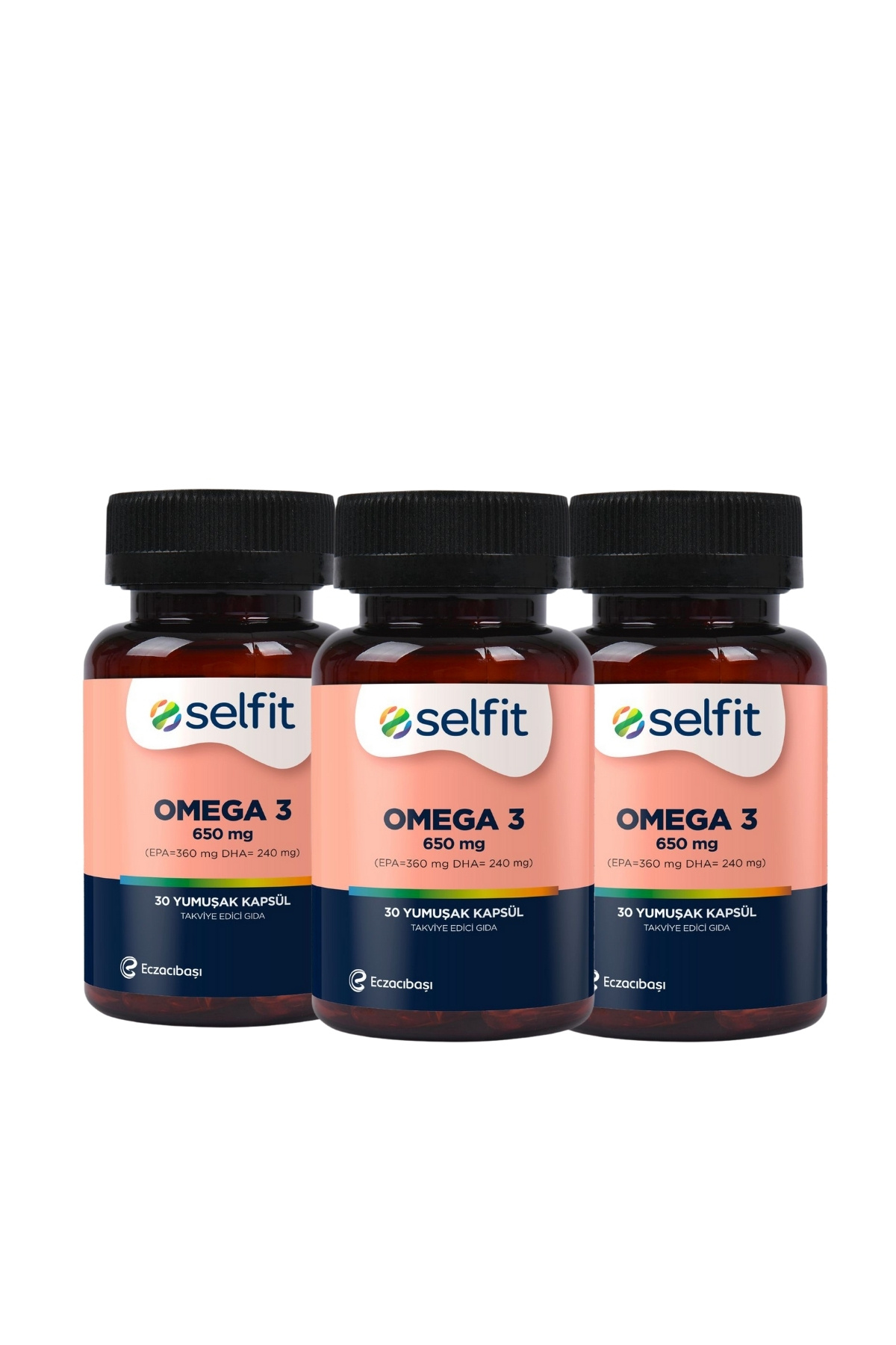 Selfit Omega 3 - 650 mg 30 Yumuşak Kapsül, Balık Yağı Takviyesi, DHA ve ...