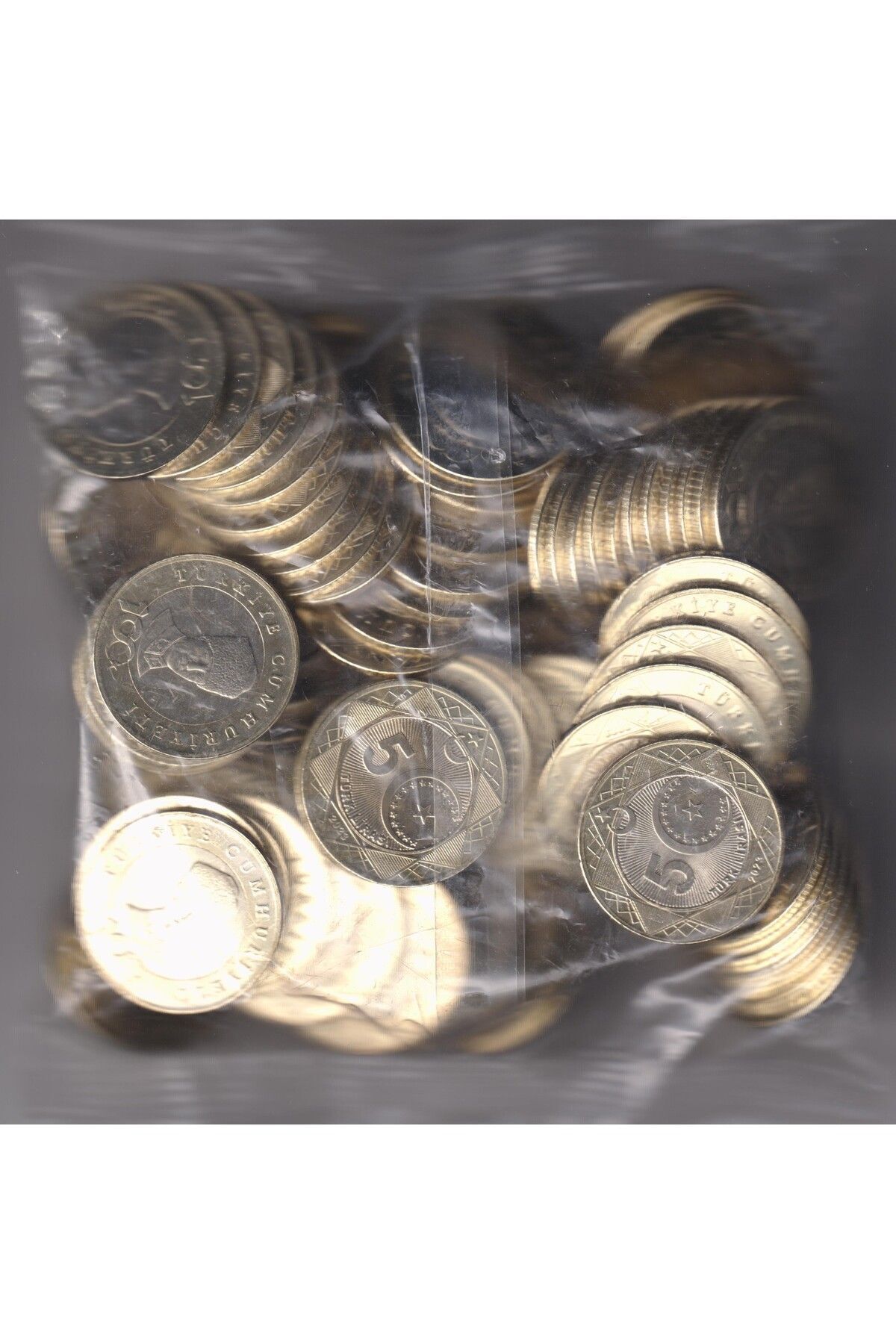 Edi Antik DARPHANE POŞETİNDE 100.YILA ÖZEL 100 ADET HATIRA 5 TÜRK ...