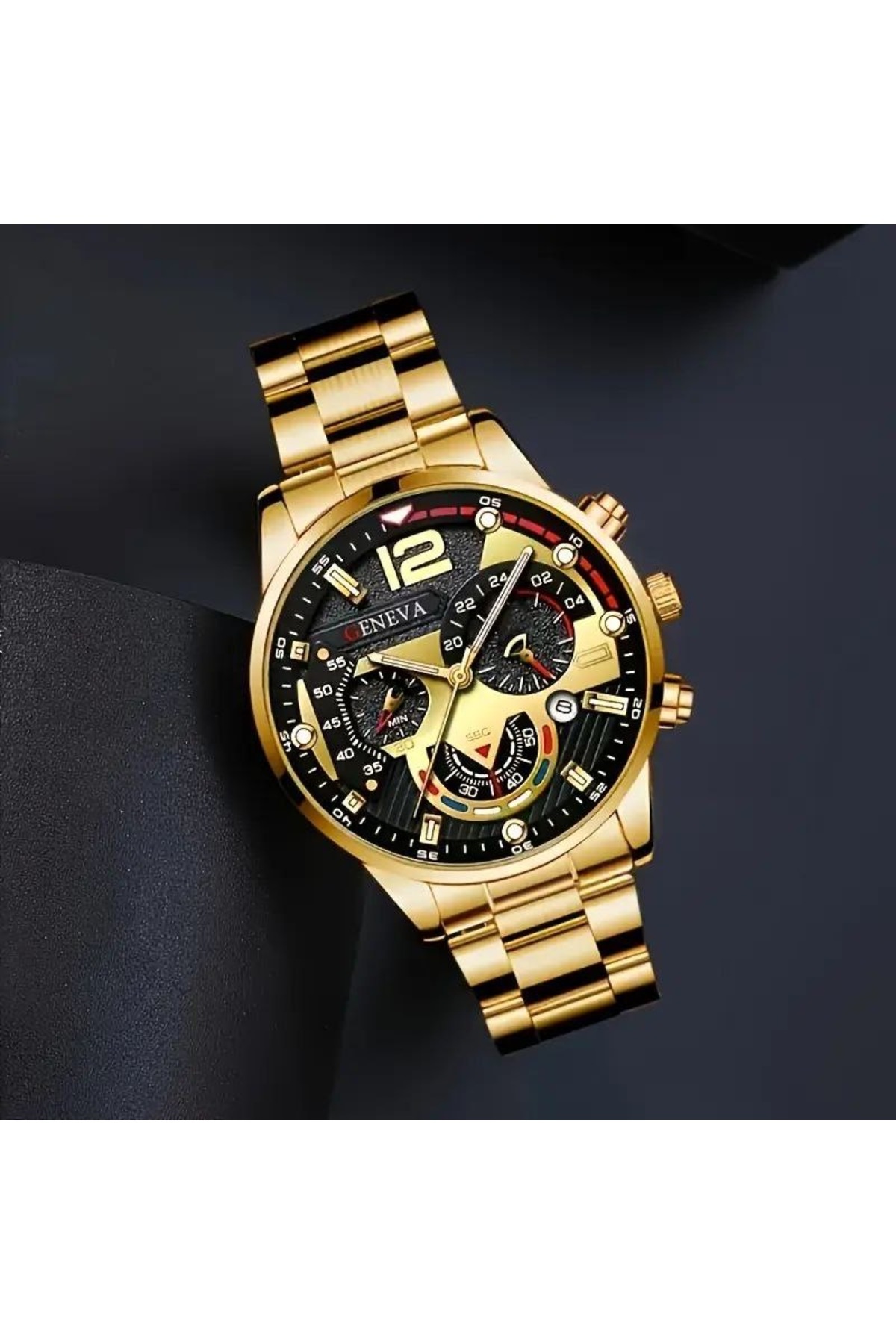 Geneva Erkekler İçin Şık Altın Tonlu Kuvars SaatFiyatı, Yorumları ...