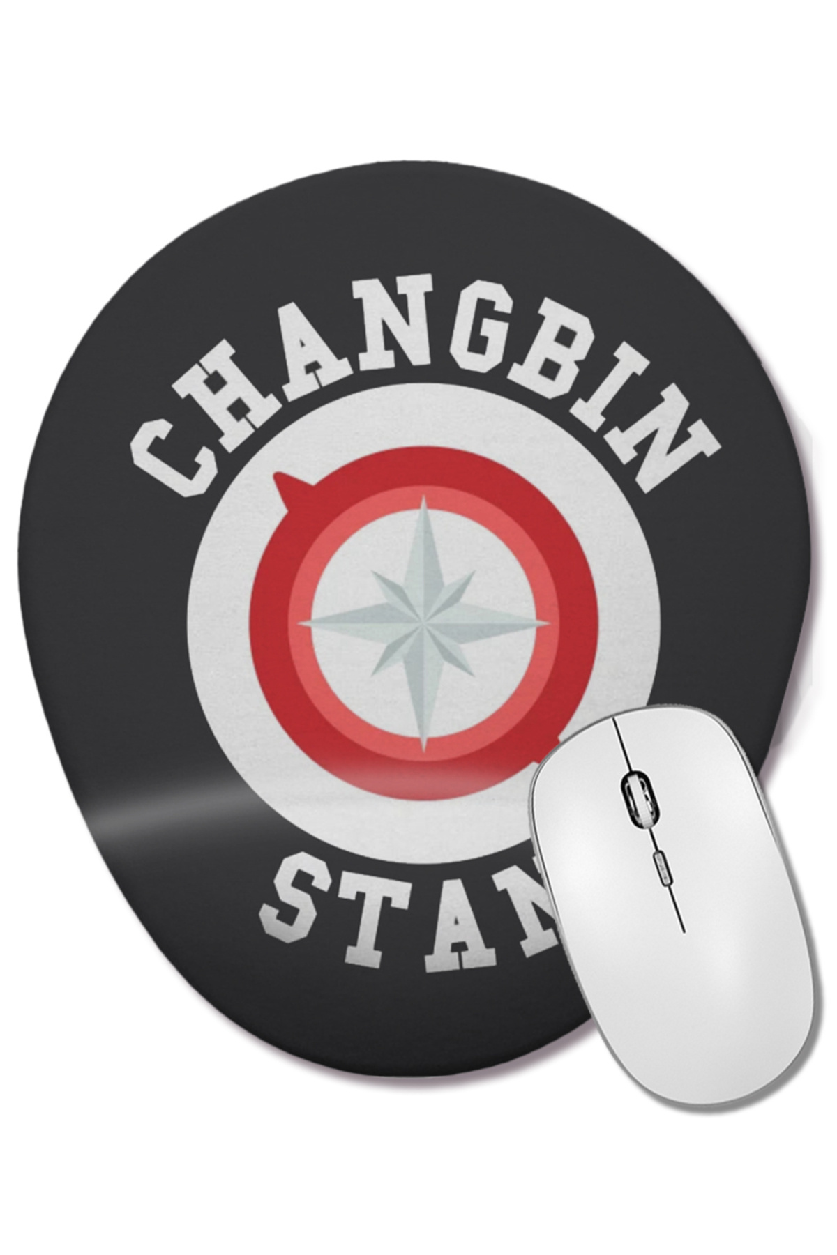 BASKI DÜNYASI Mouse Pad oval Stray Kids Skz Changbin cu suport pentru ...