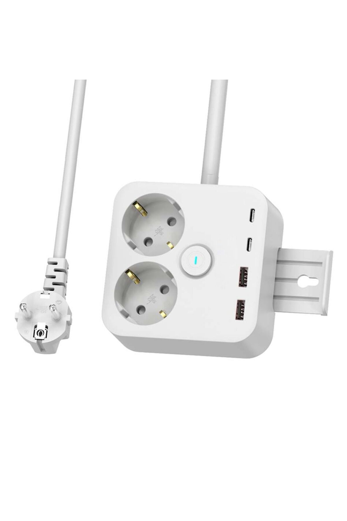 asua Akım Korumalı Priz 2x USB 2x Type-C Akım Korumalı 2'li Priz 1.4 MT ...