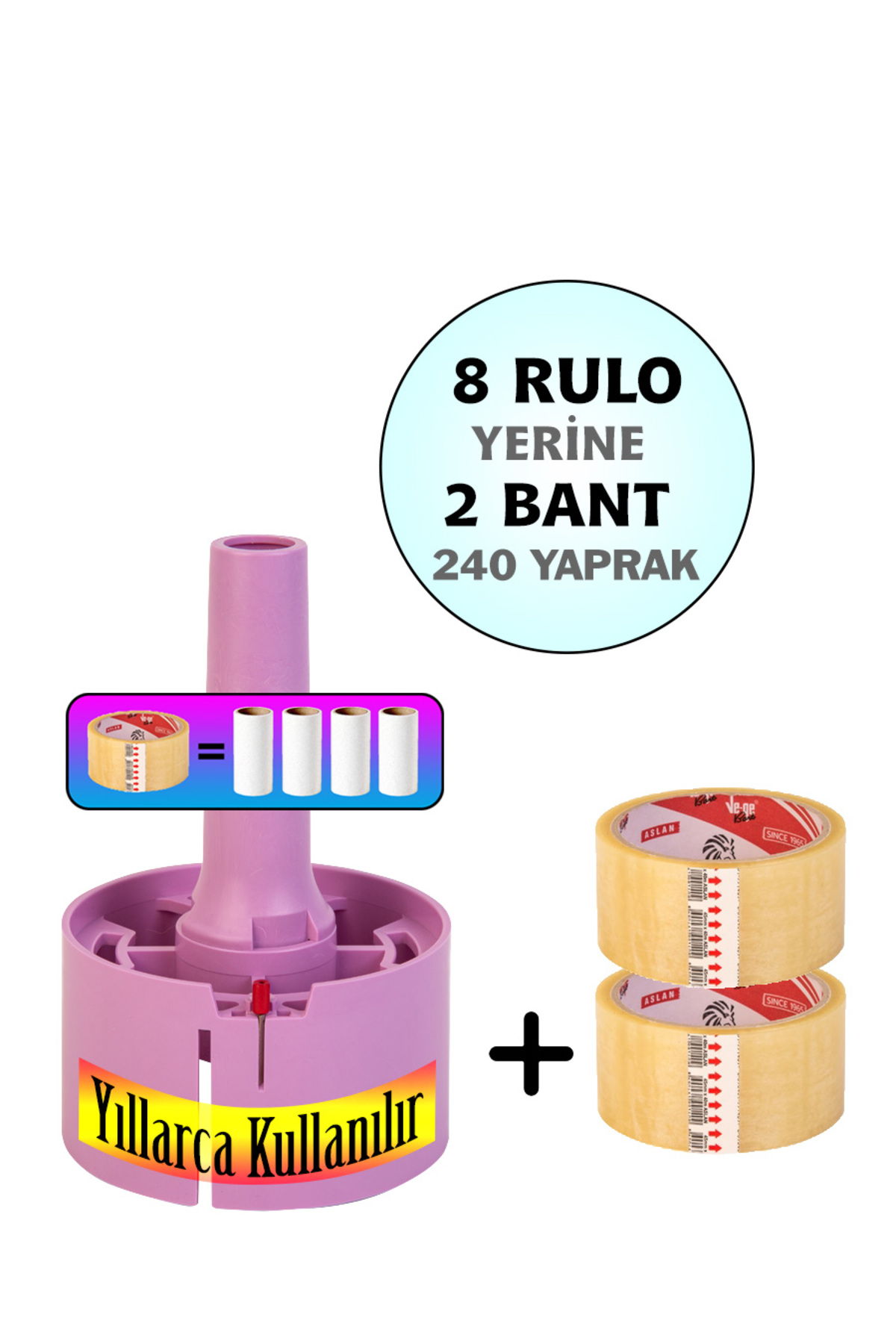 tuybox Lila 2 Bant 240 Yaprak. Tüy Toplayıcı. Tüy Toplama Rulosu Yerine ...