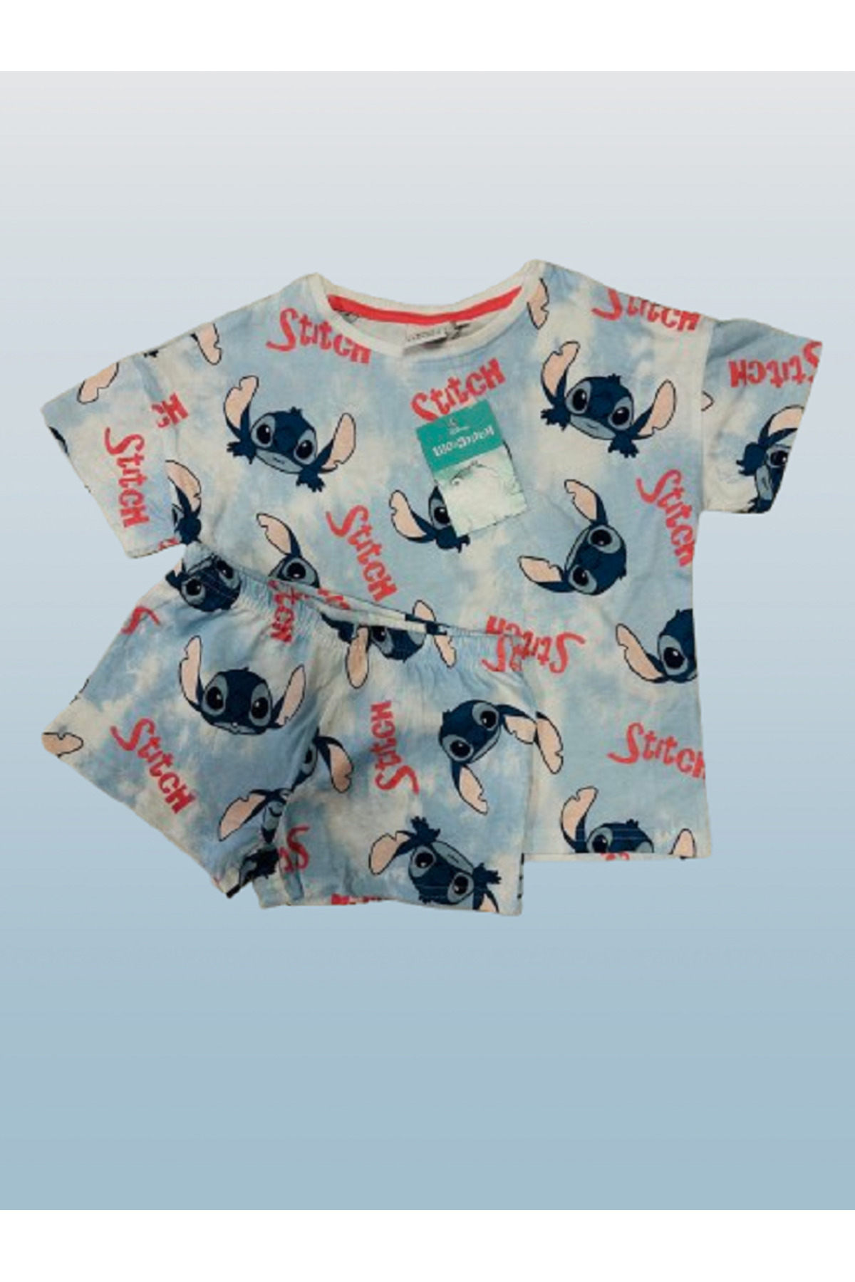 Disney Junior Lisanslı Lilo&Stitch Çocuk İkili pijama takım %100 pamuk ...