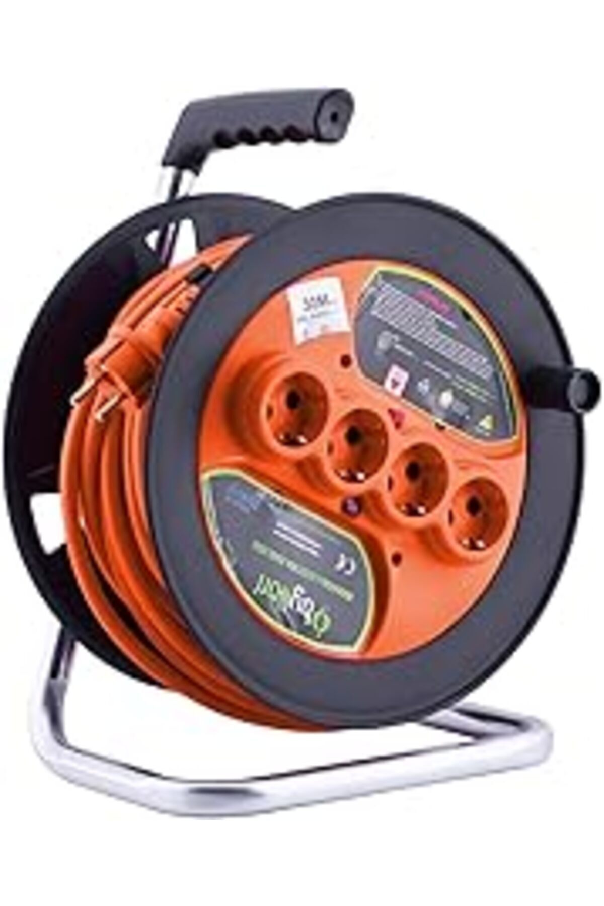 Genel Markalar Bam10 Bylion Ip20 Plastik Makaralı Seyyar 4 Prizli Uzatma Kablosu 3x2.5 Mm Ttr ...