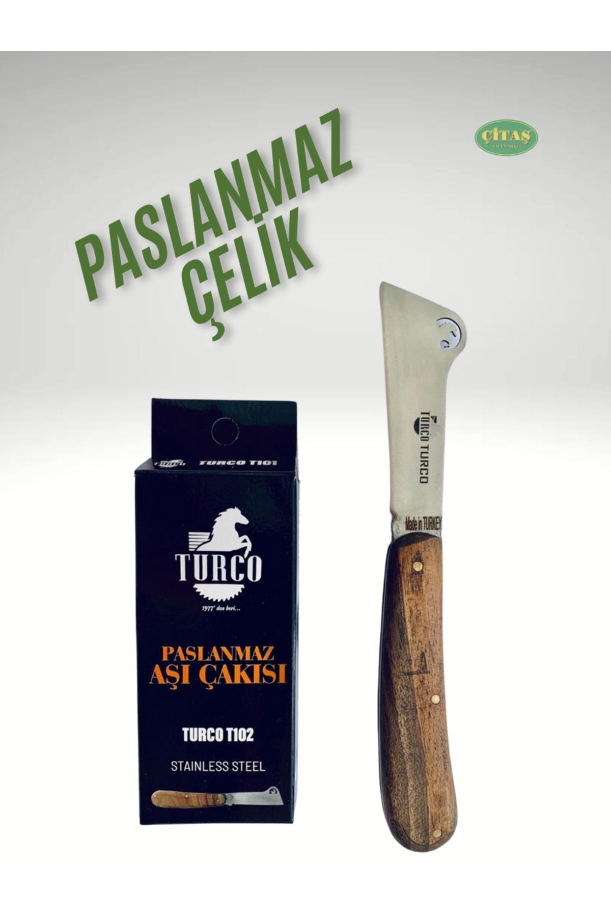 ÇİTAŞ PREMİUM AŞI ÇAKISI - BIÇAĞI PASLANMAZ ÇELİK 1.KALİTE SUSTALI ...