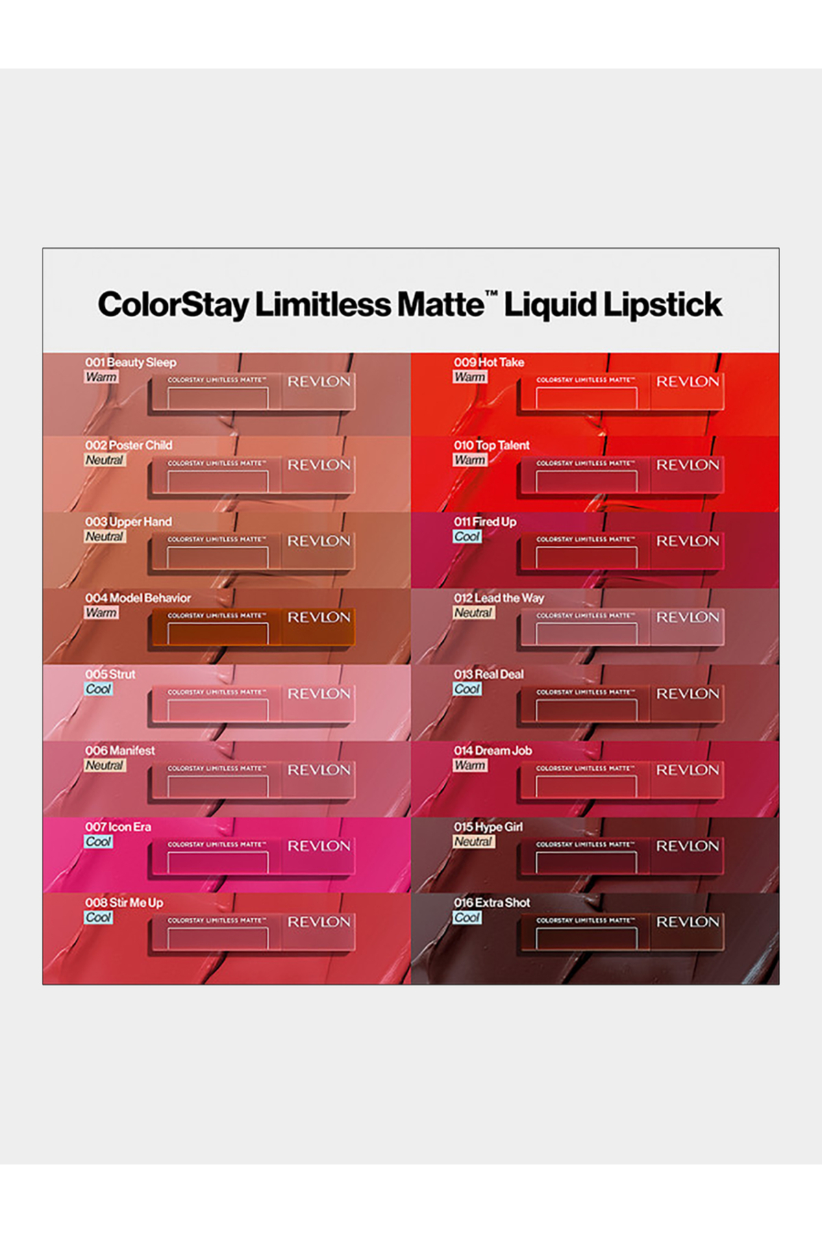 Revlon أحمر شفاه سائل غير لامع من ColorStay Limitless، Icon Era 007 ...