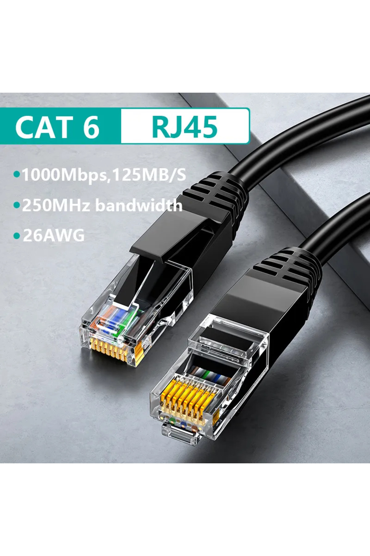 Choice black 2m Ethernet Cable Cat6 Lan Shielded Cable UTP Cat 6 ...