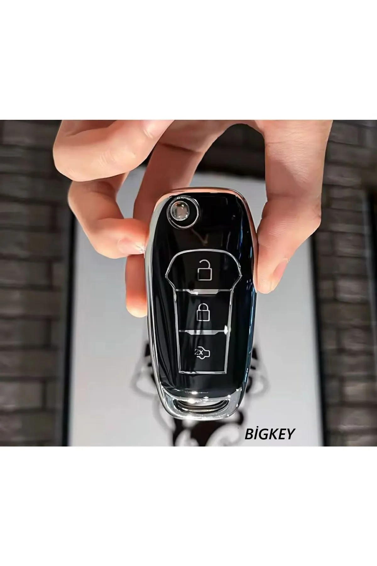 bigkey FORD FOCUS ,FİESTA ,MONDEO ,CMAX,COURİER KUMANDA KILIFI 3 Buton SİYAH GÜMÜŞ - Fiyatı ...