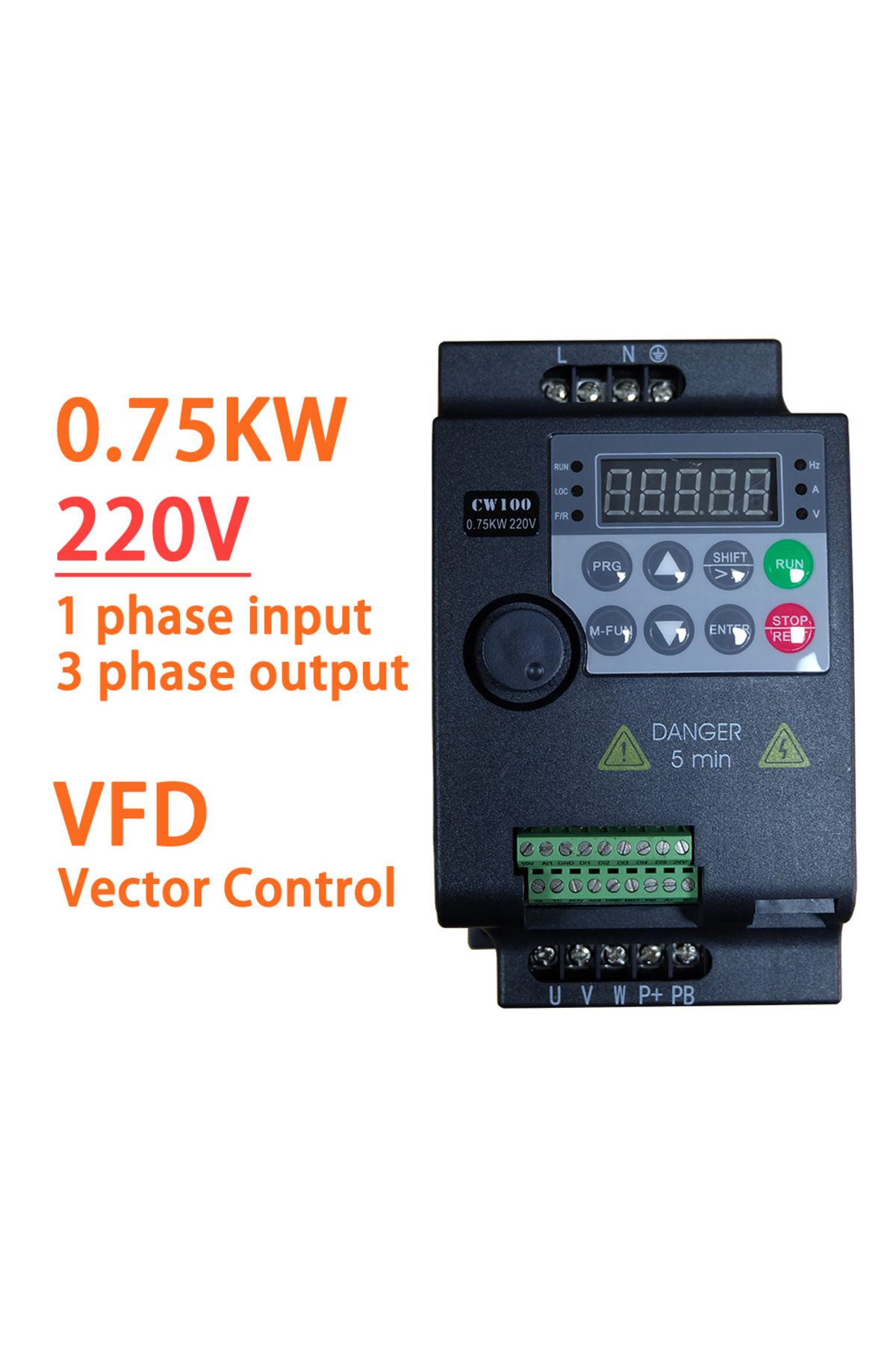 Choice 220V 3 phase 220V 1 phase 0.75KW 220V 0.75KW/1.5KW/2.2KW 1HP/2HP ...