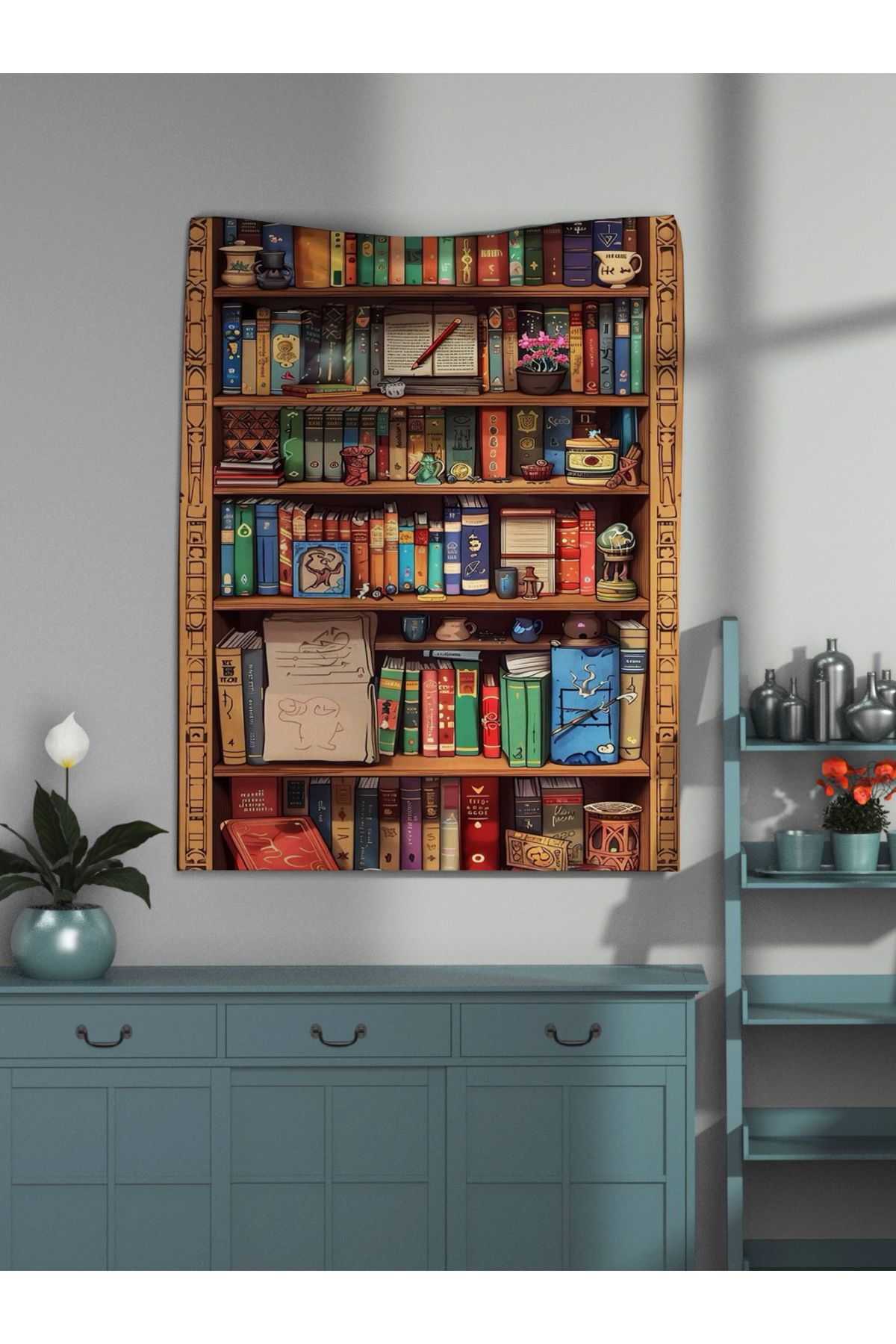 OZG DESİGN RENKLİ KİTAPLIK DUVAR ÖRTÜSÜ VE DUVAR HALISI - Fiyatı, Yorumları