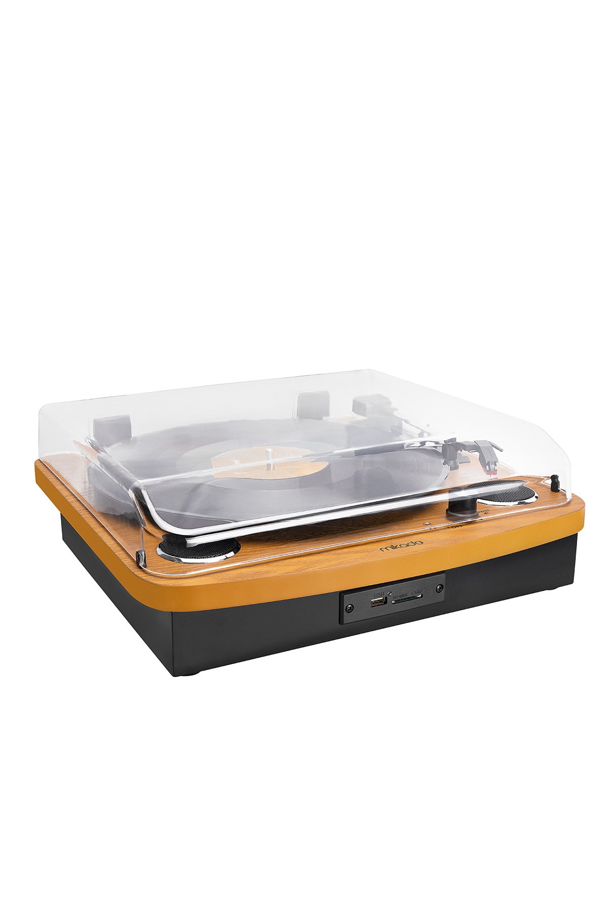 Mikado Mn-p235 Voyager Retro Ahşap Pikap Bluetooth Usb Hafıza Kartı Aux Dahili Hoparlör Fiyatı ...