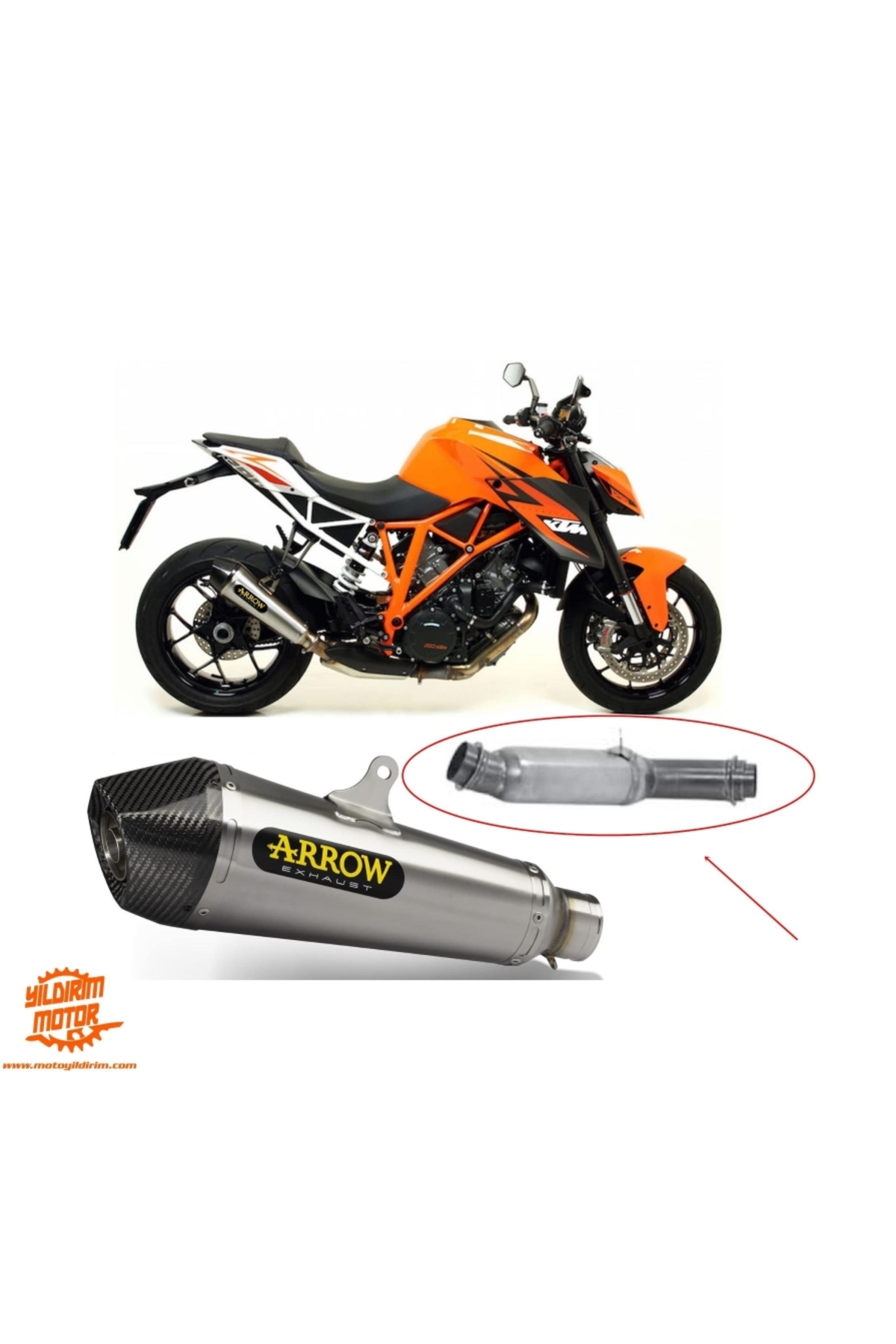 ARROW KTM 1290 SUPER DUKE GT EGZOZ ARA BORU 17-24 - Fiyatı, Yorumları