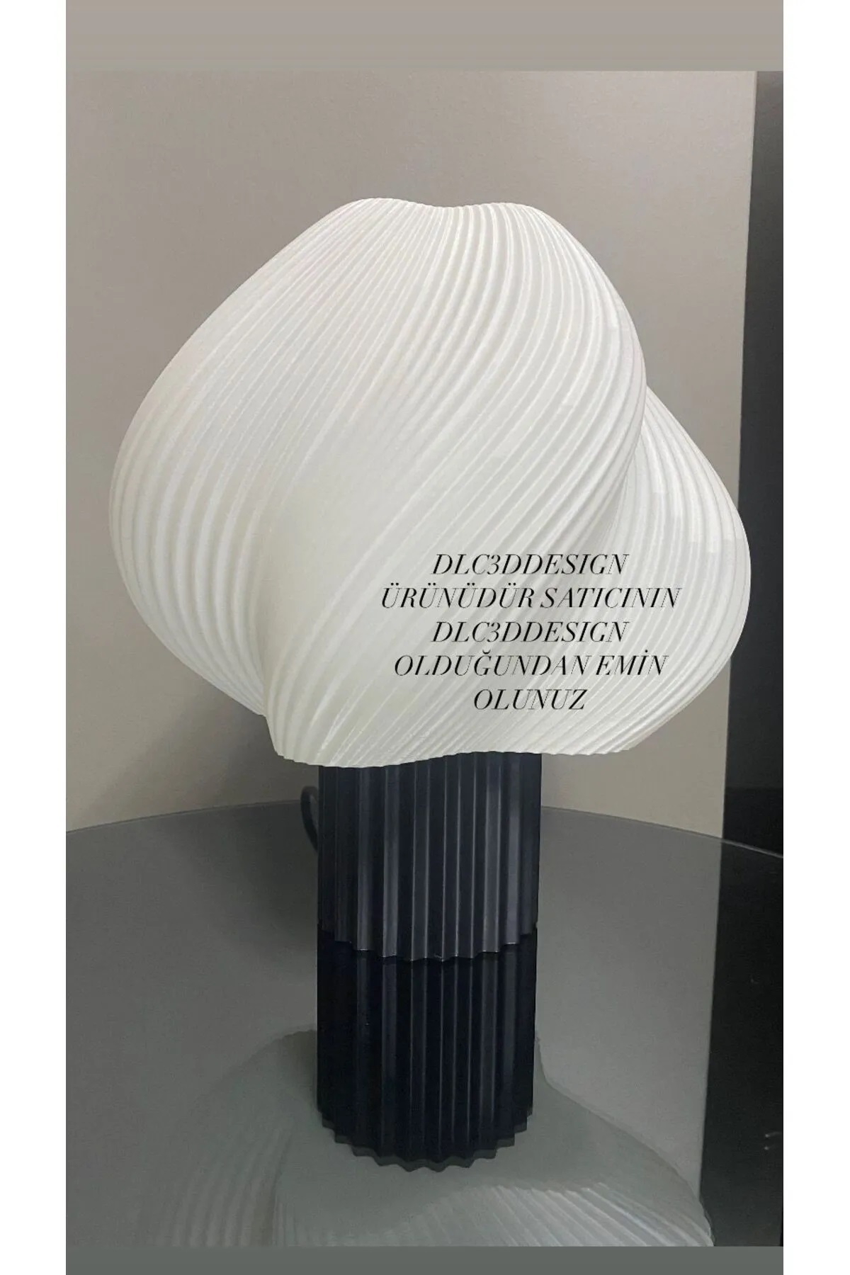 Goplast Premium Creamaura Abajur, Ice Cream Modern Abajur, Başucu/masa ...