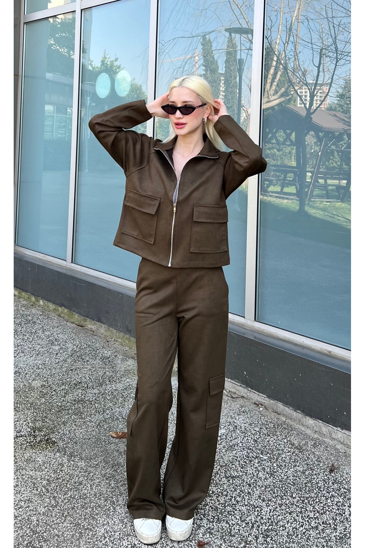 Jorex KADIN NUBUK SÜET CEKET & PANTOLON TAKIM - Fiyatı, Yorumları