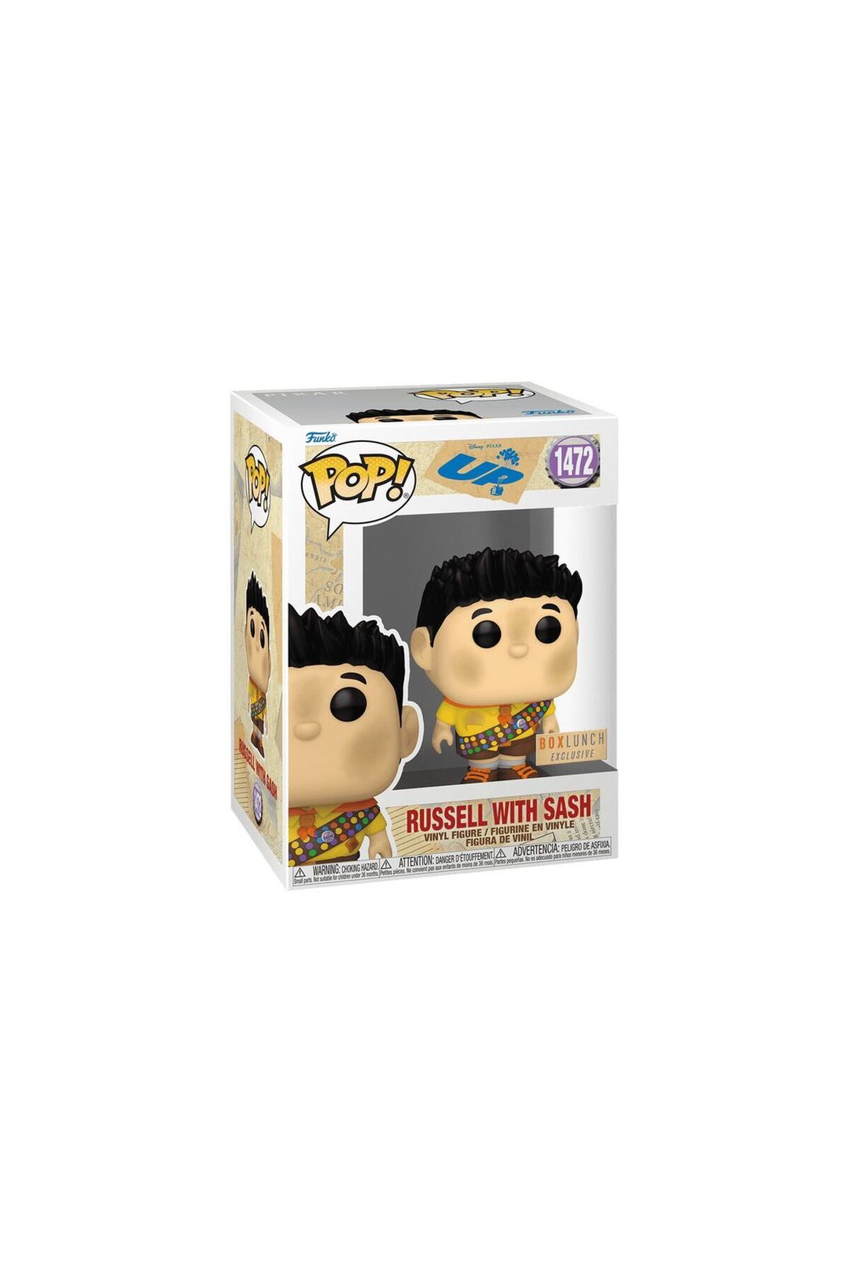 Funko Pop Disney Up - Russel With Sash Box Lunch Exclusive No:1472 ...
