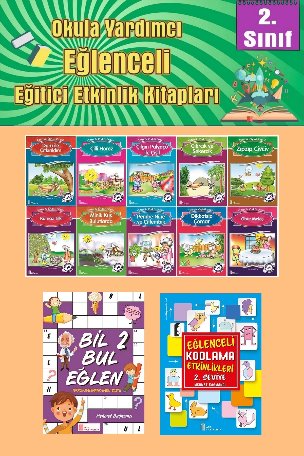 Ata Yayıncılık 2.Sınıflar İçin Okumayı Sevdiren 10 lu Hikaye Seti -Bil ...